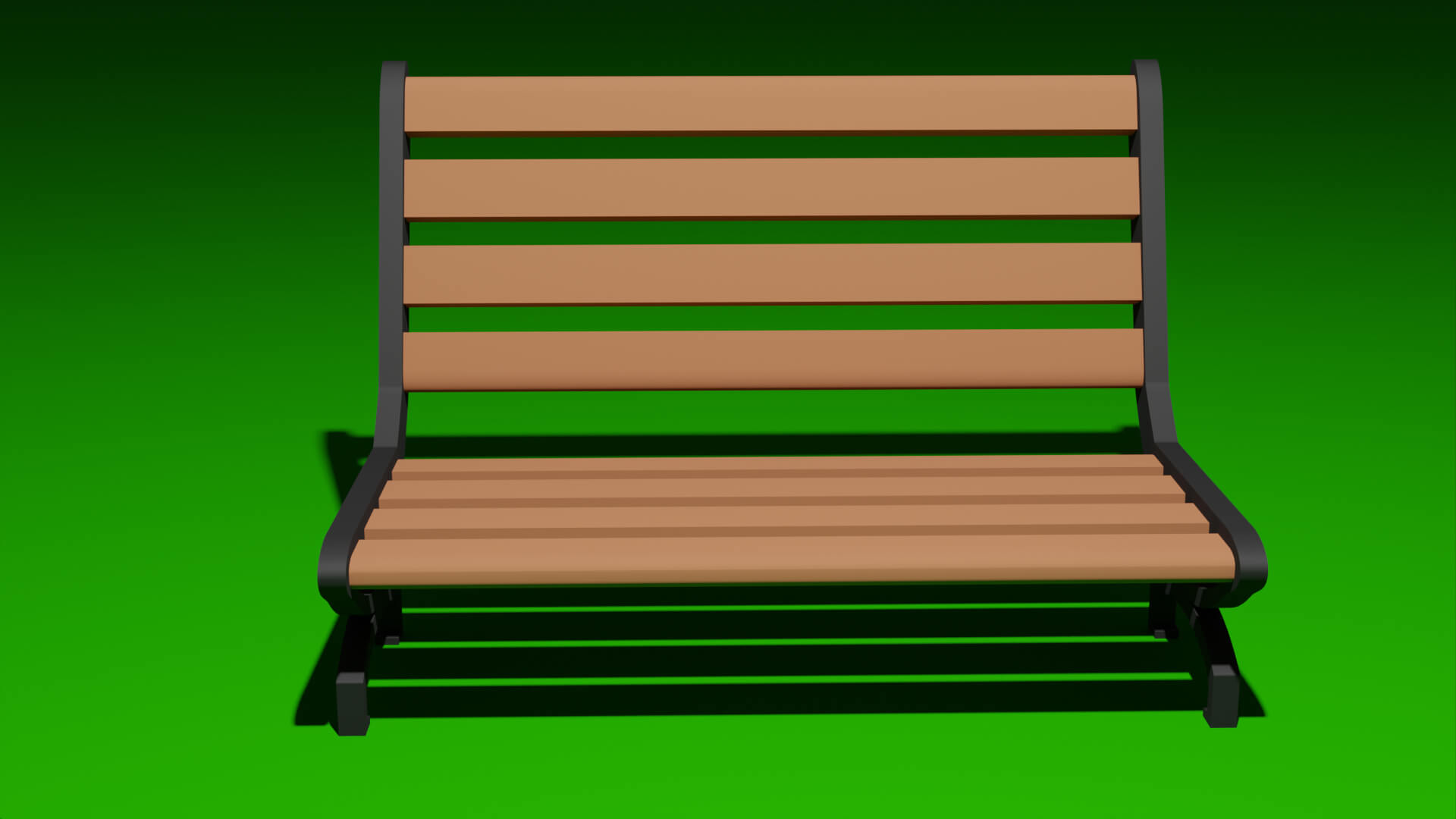 Low Poly Bench Smooth Edges - 3D Model by ILikeTurtles