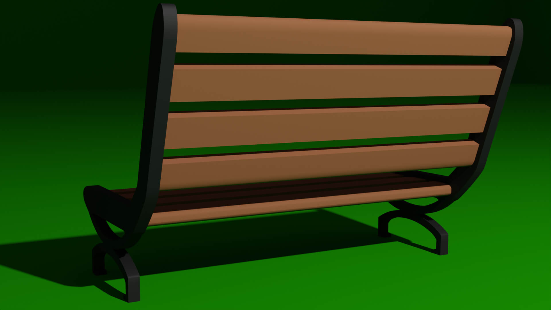 Low Poly Bench Smooth Edges - 3D Model by ILikeTurtles