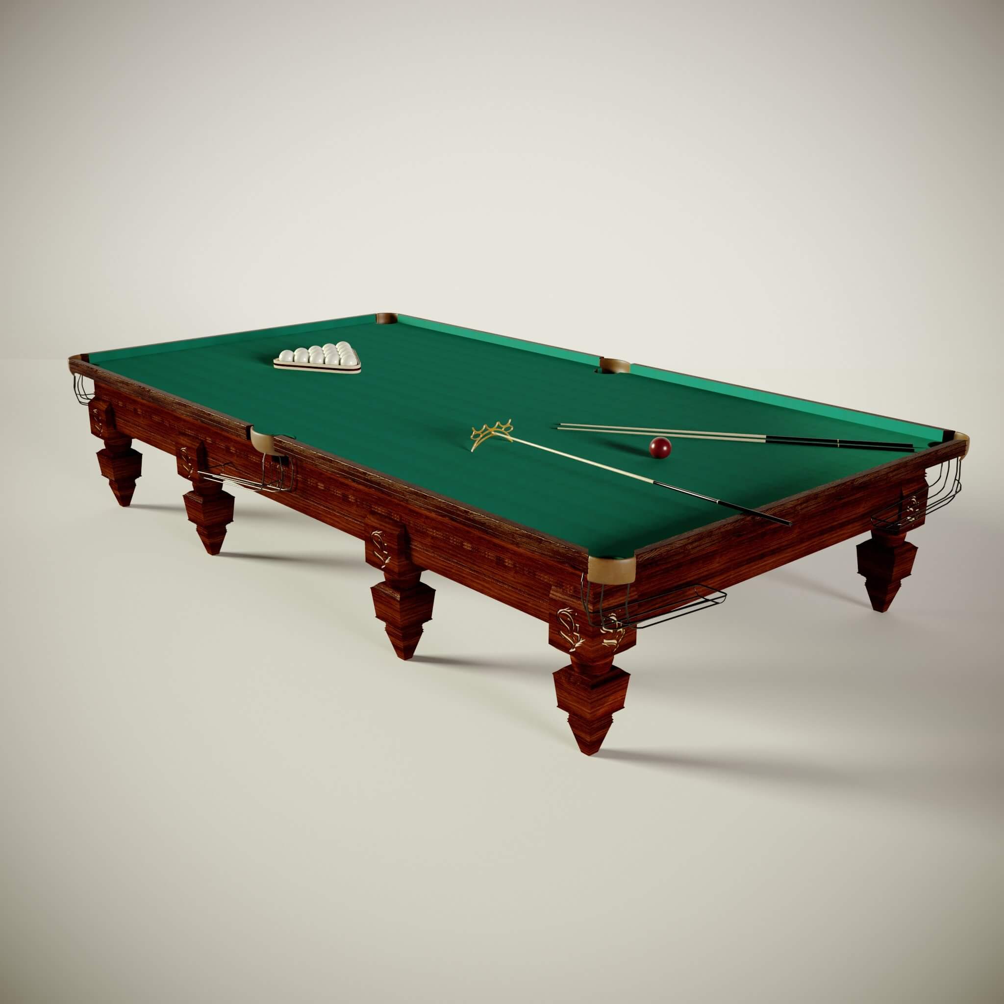 Pool Table - 3D Model by IlyaOsipov95