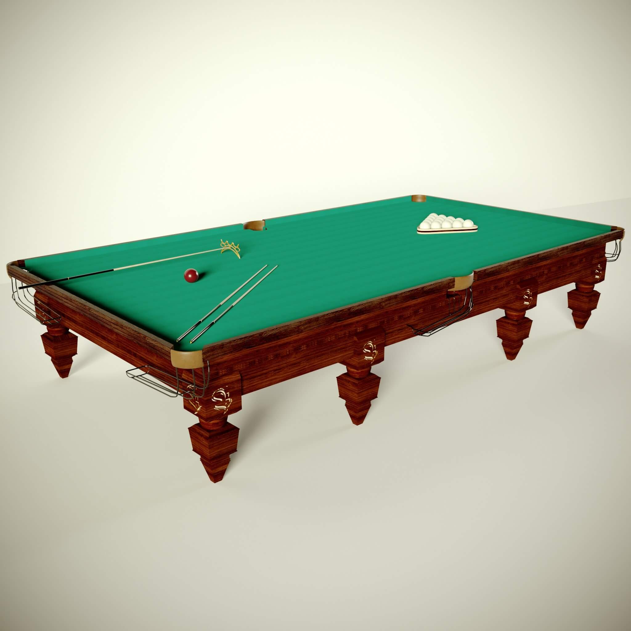 Pool Table - 3D Model by IlyaOsipov95
