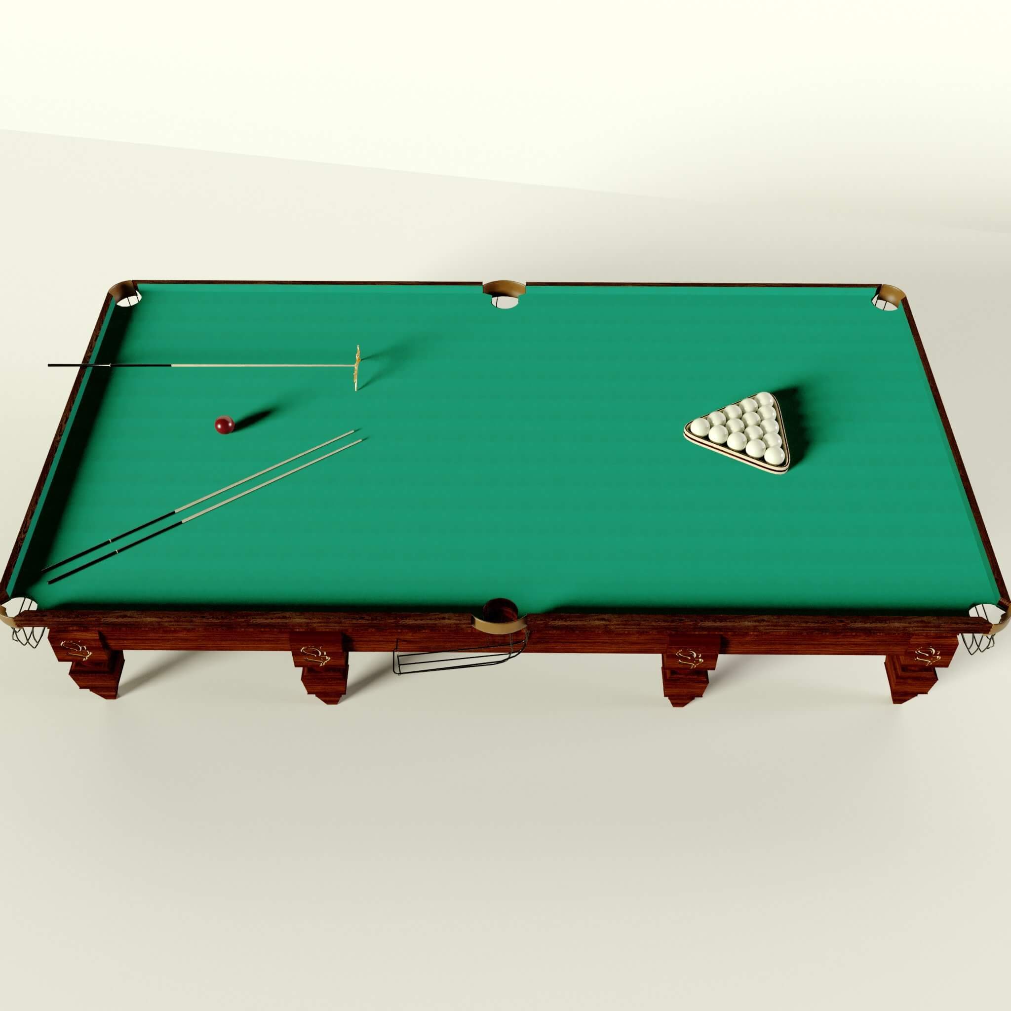 Pool Table - 3D Model by IlyaOsipov95