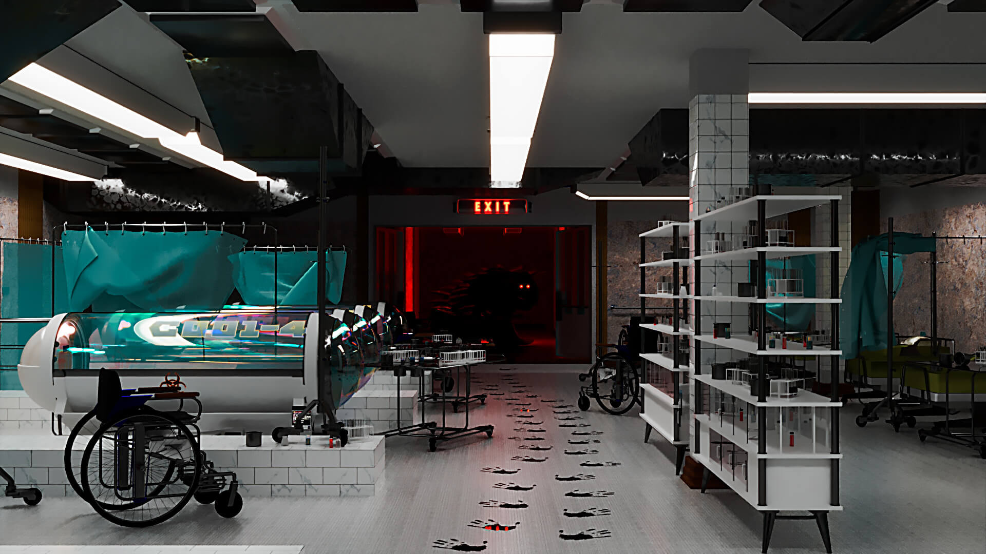 A Splash of Dark Reality 3D Render, Digital Art by IlyaOsipov95