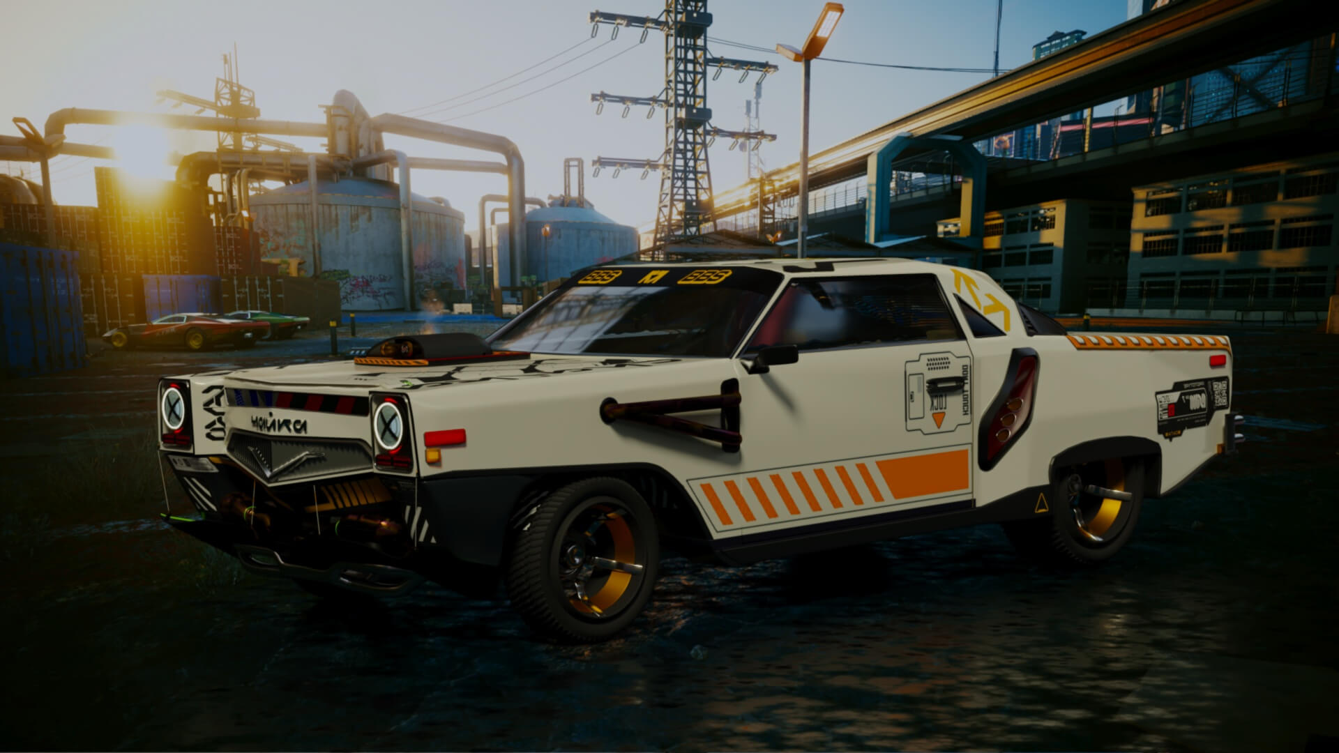 Cyberpunk Soviet Union Car Concept GAZ-33099 Chaika 3D Render