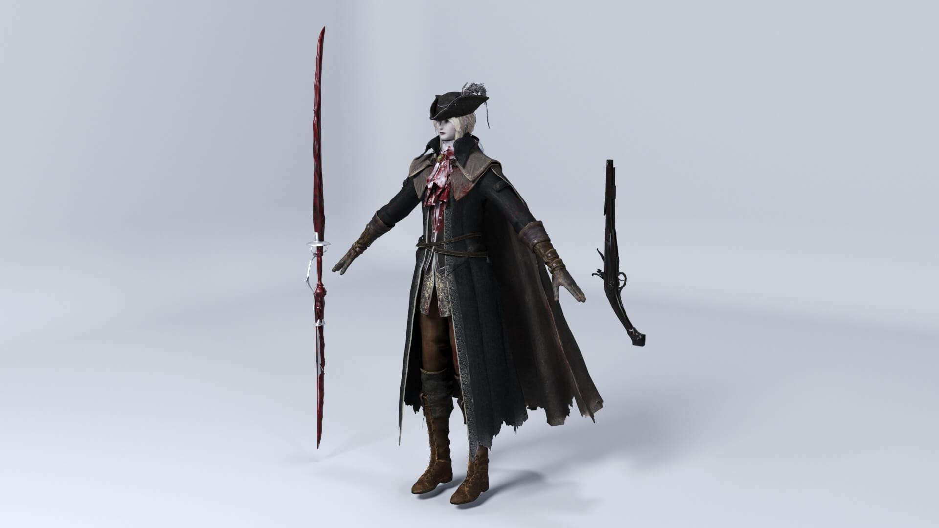 Lady Maria Bloodborne Boss Character - 3D Model by IlyaOsipov95