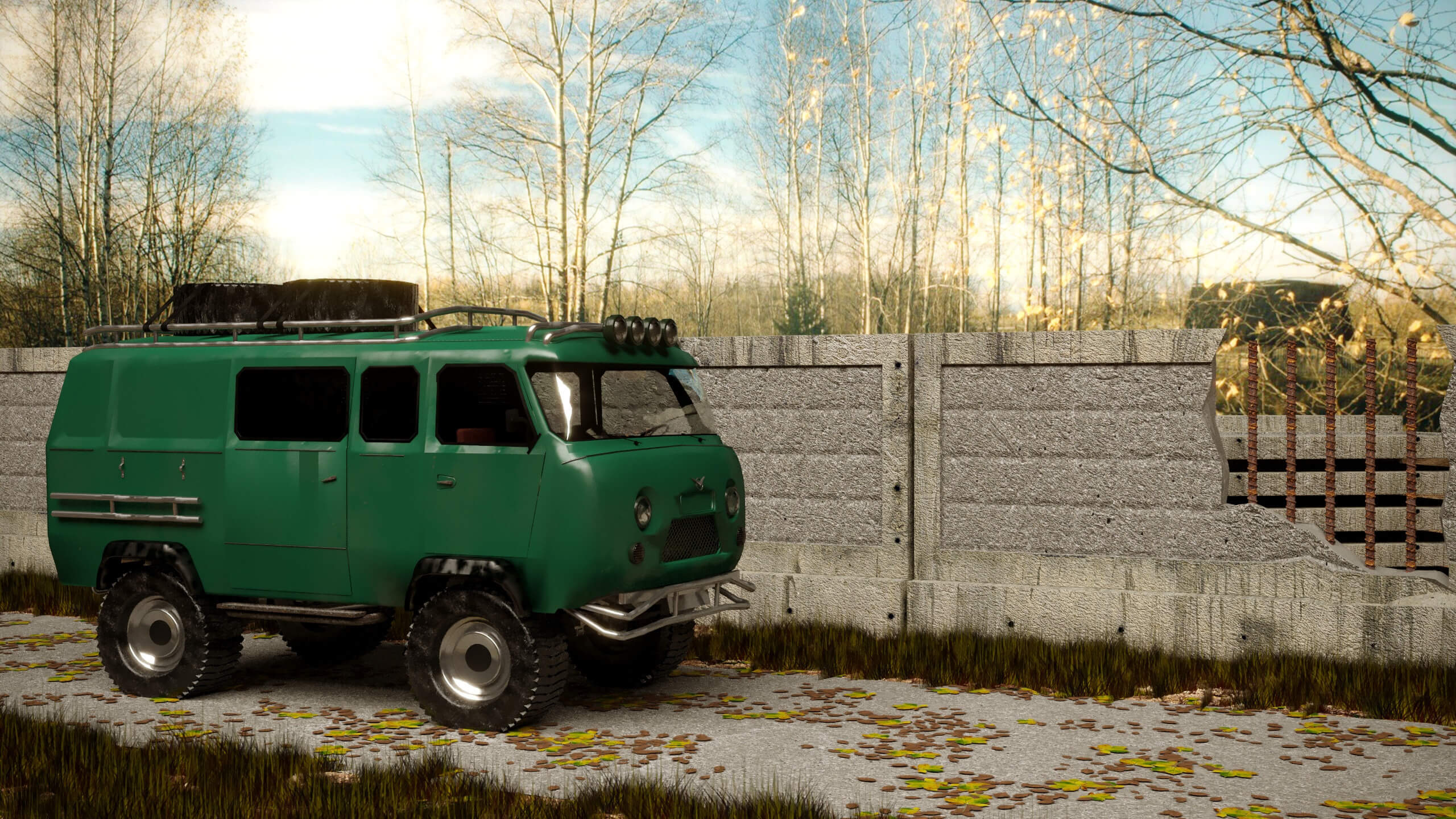 UAZ 2206 (452) 4x4 Offroad - 3D Model by IlyaOsipov95