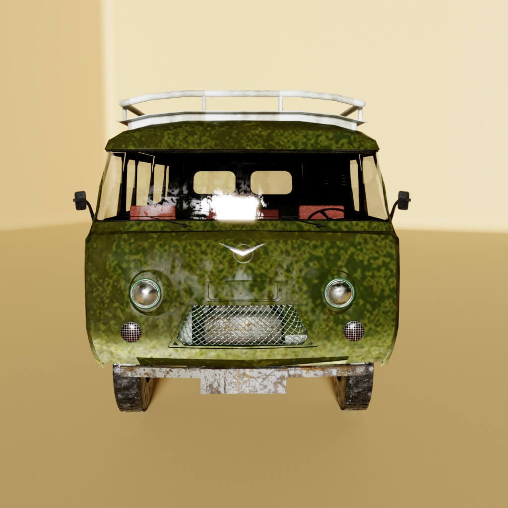UAZ 2206 Trial Vehicles - 3D Model by IlyaOsipov95