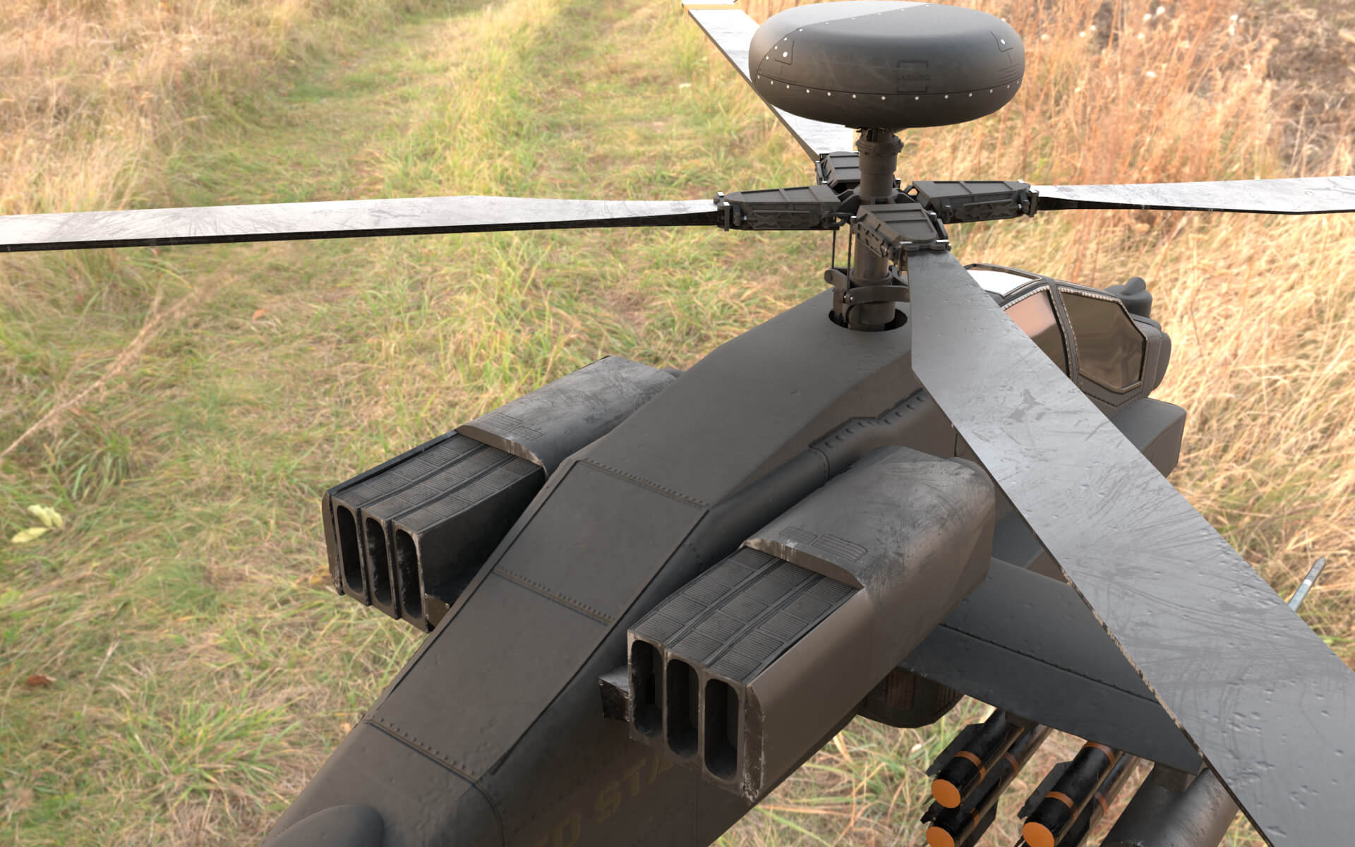 AH Apache 64 - 3D Model by Immutable