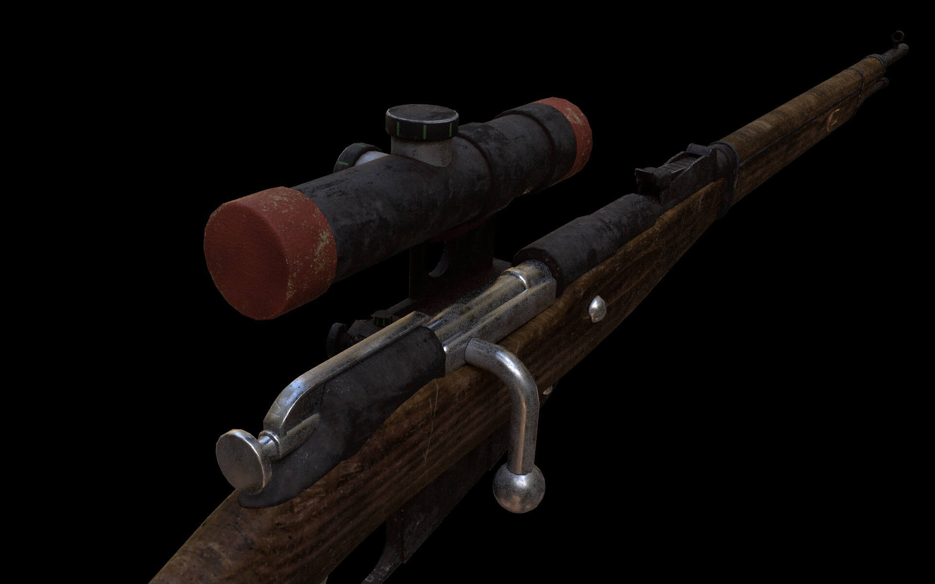 Sniper Rifle Mosin Nagant - 3D Model by Immutable