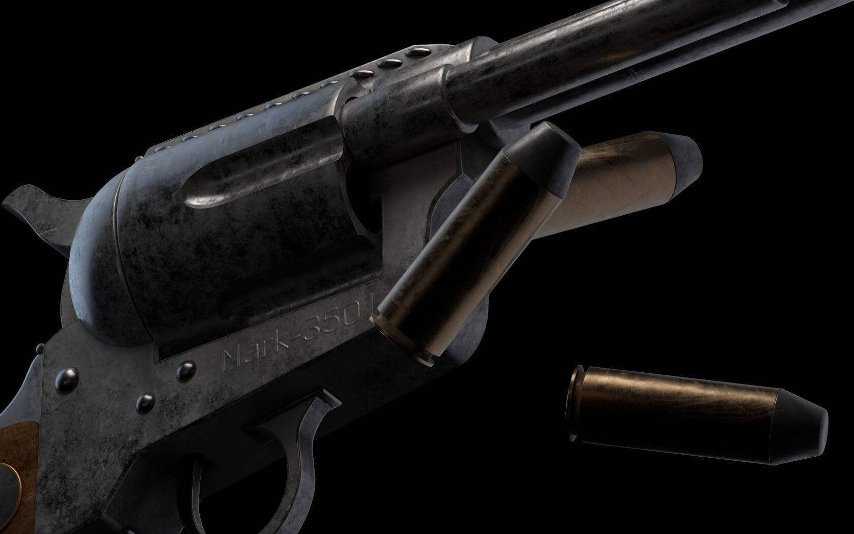 Revolver Colt 45 - 3D Model by Immutable
