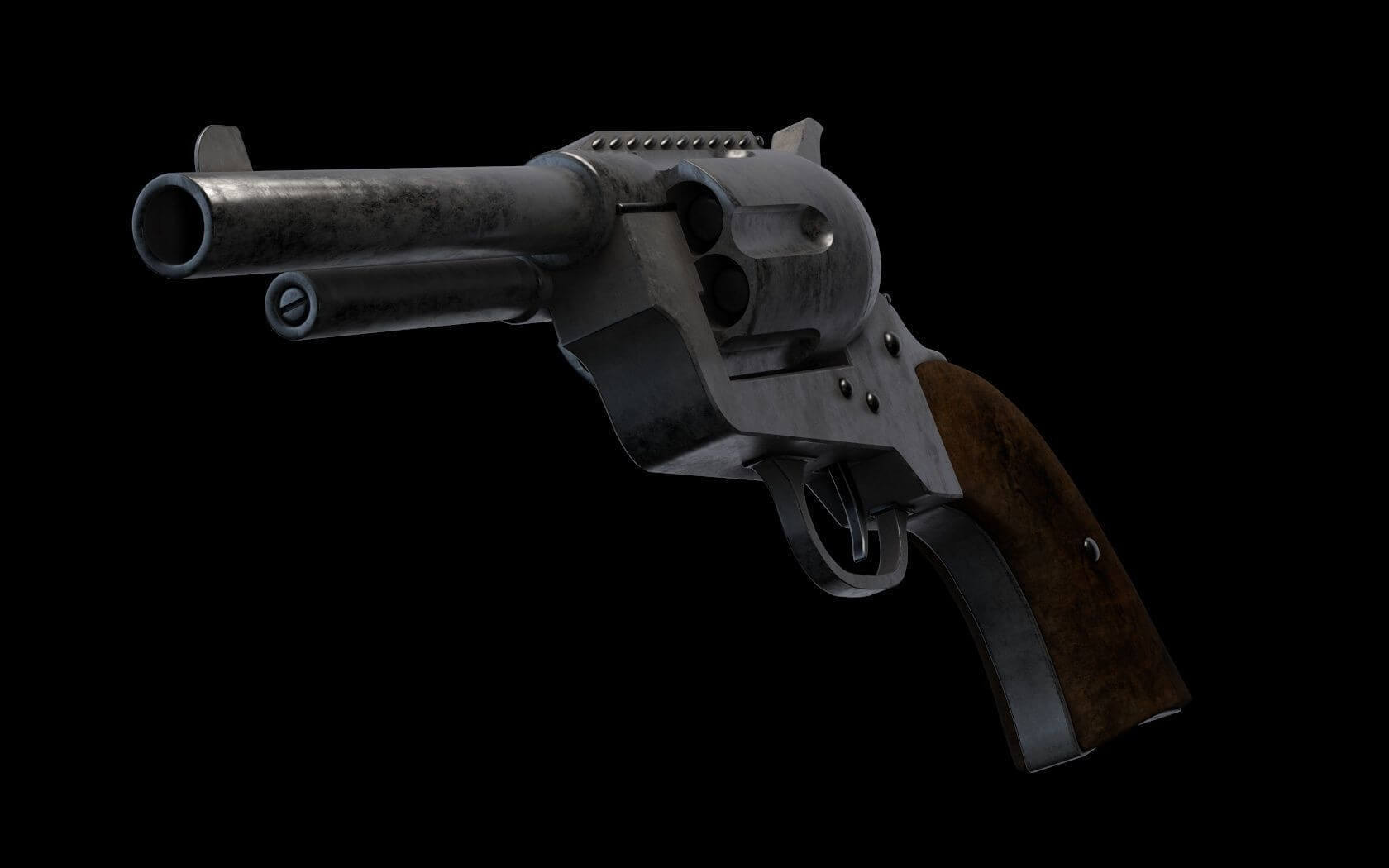 Revolver Colt 45 - 3D Model by Immutable