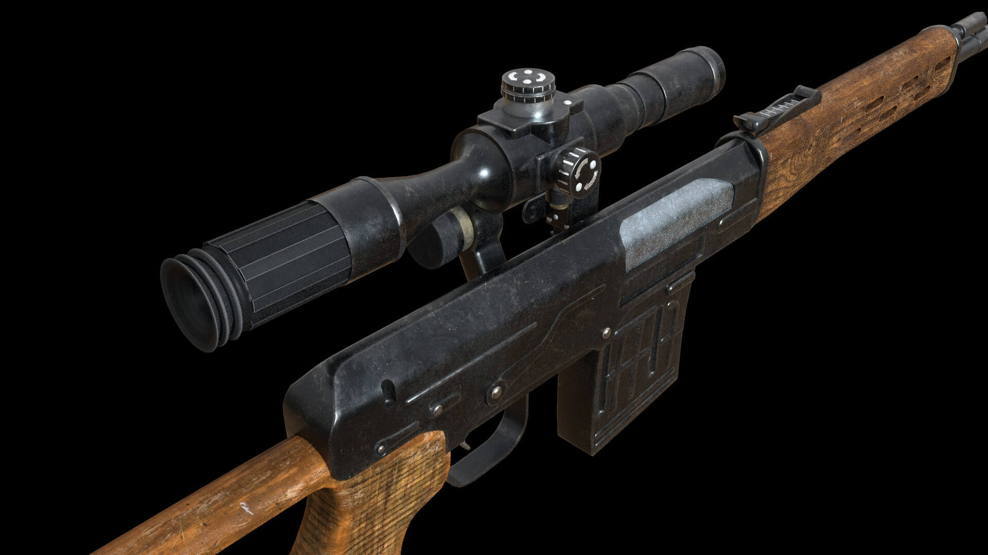 Sniper Rifle Svd - 3D Model by Immutable