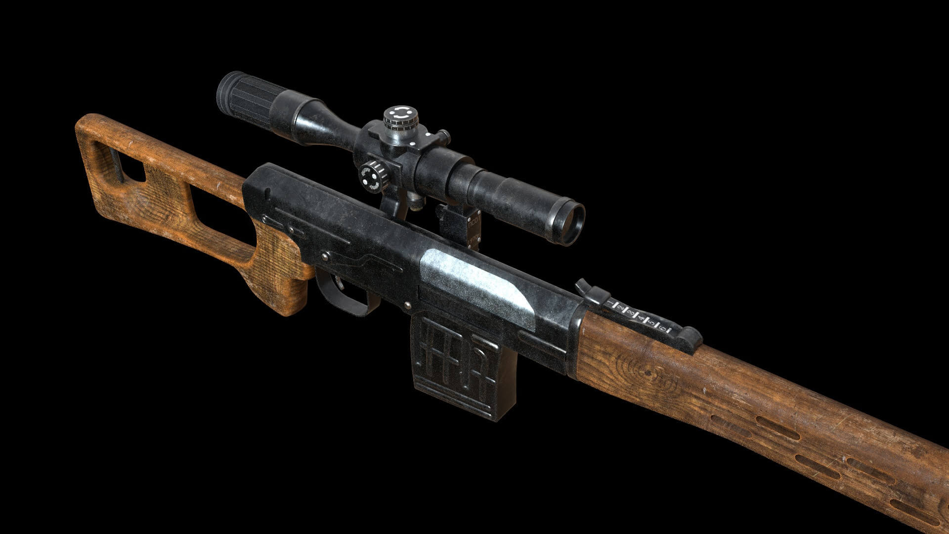 Sniper Rifle Svd - 3D Model by Immutable