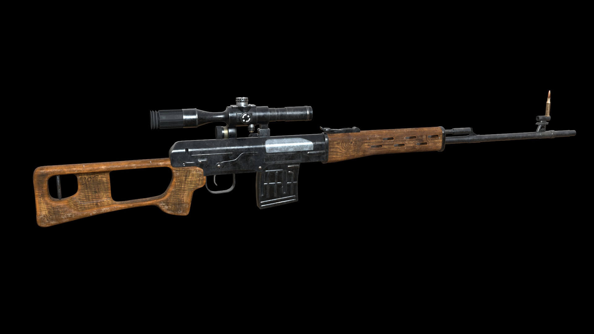 Sniper Rifle Svd - 3D Model by Immutable