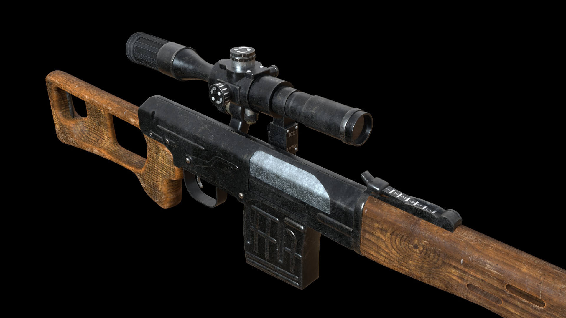 Sniper Rifle Svd - 3D Model by Immutable