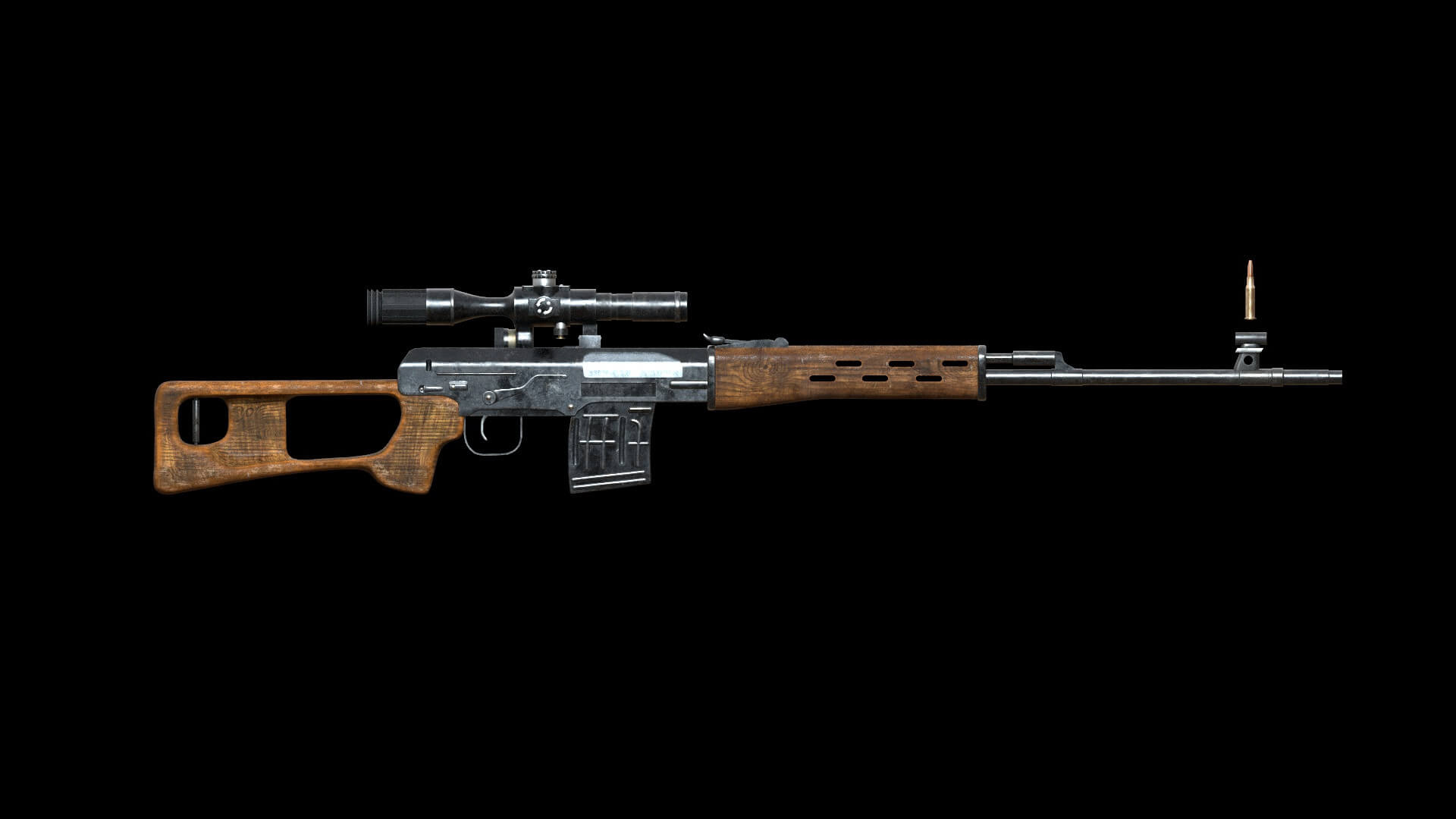 Sniper Rifle Svd - 3D Model by Immutable