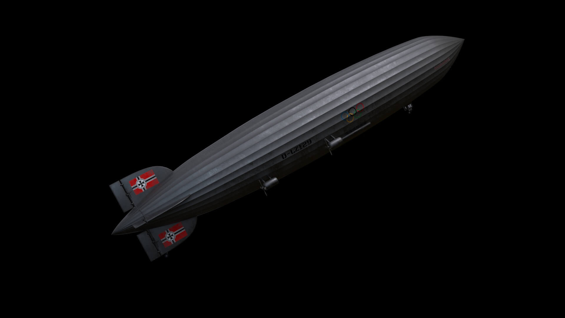Zeppelin LZ 129 Hindenburg - 3D Model by Immutable