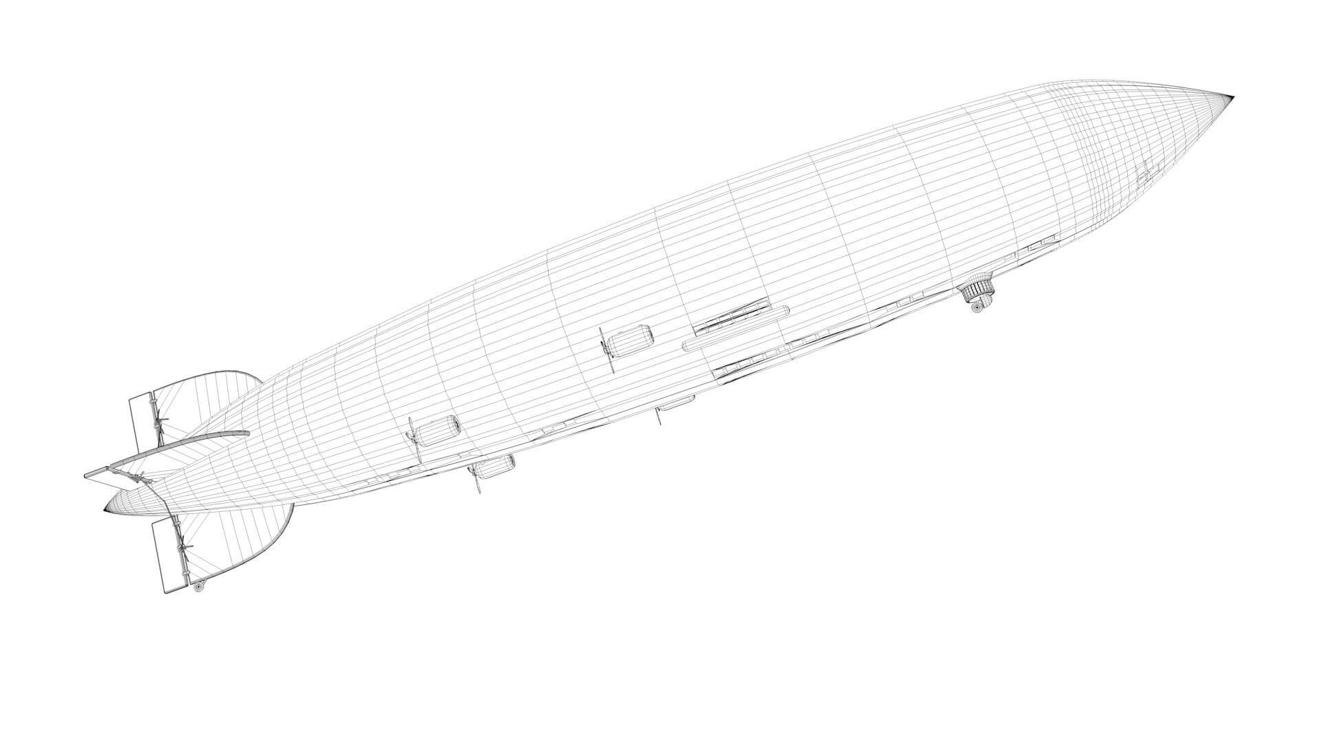 Zeppelin LZ 129 Hindenburg - 3D Model by Immutable