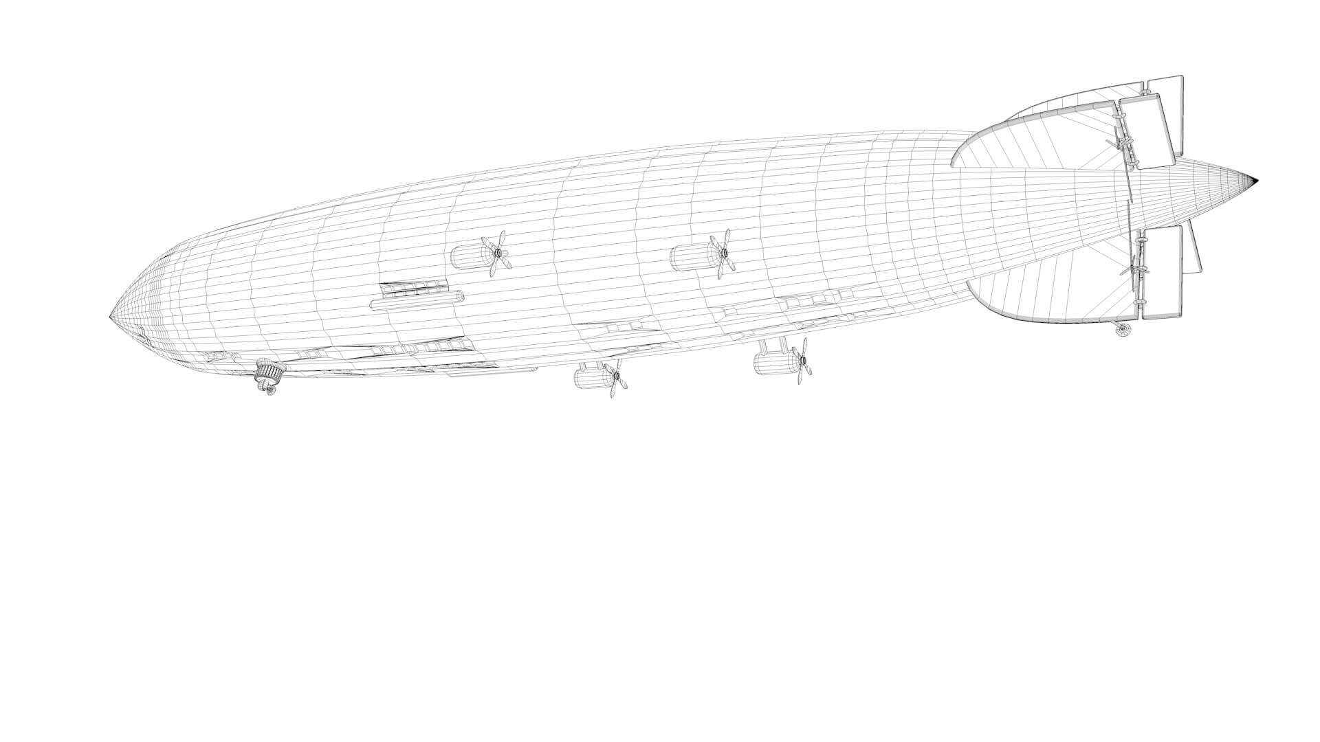 Zeppelin LZ 129 Hindenburg - 3D Model by Immutable