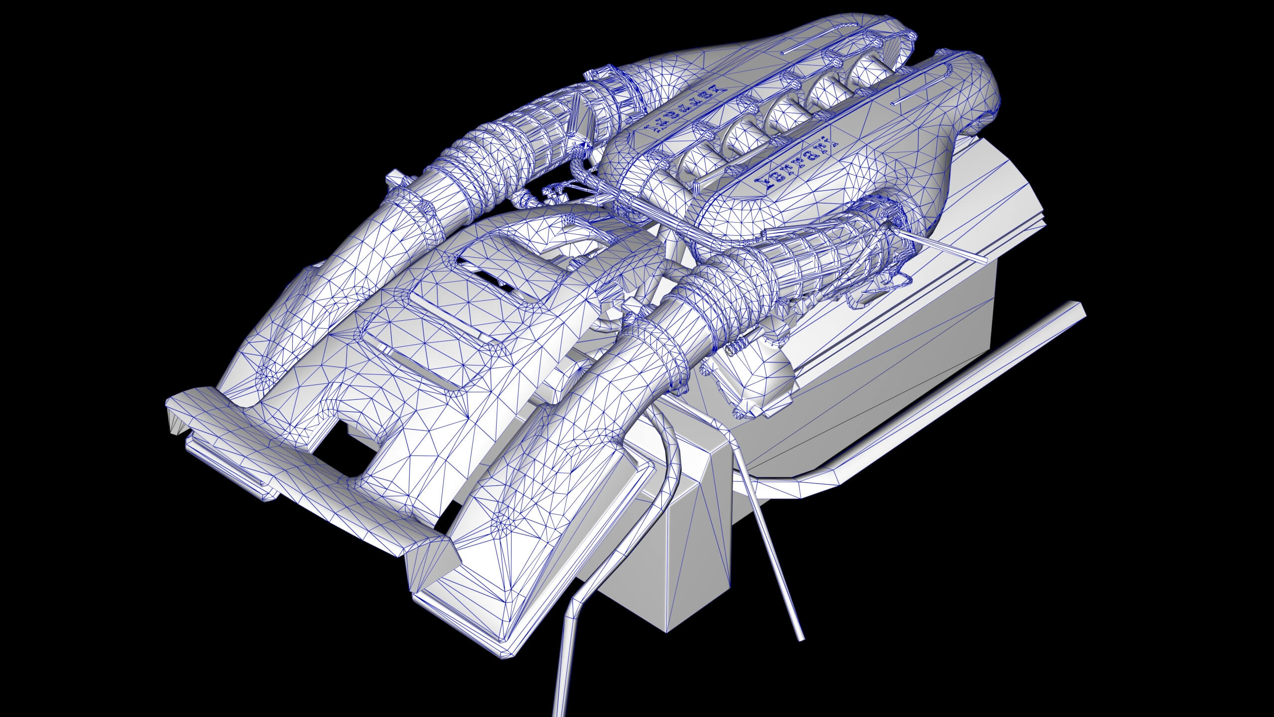 Ferrari V12 Naturally Aspirated Engine - 3D Model by impulse99