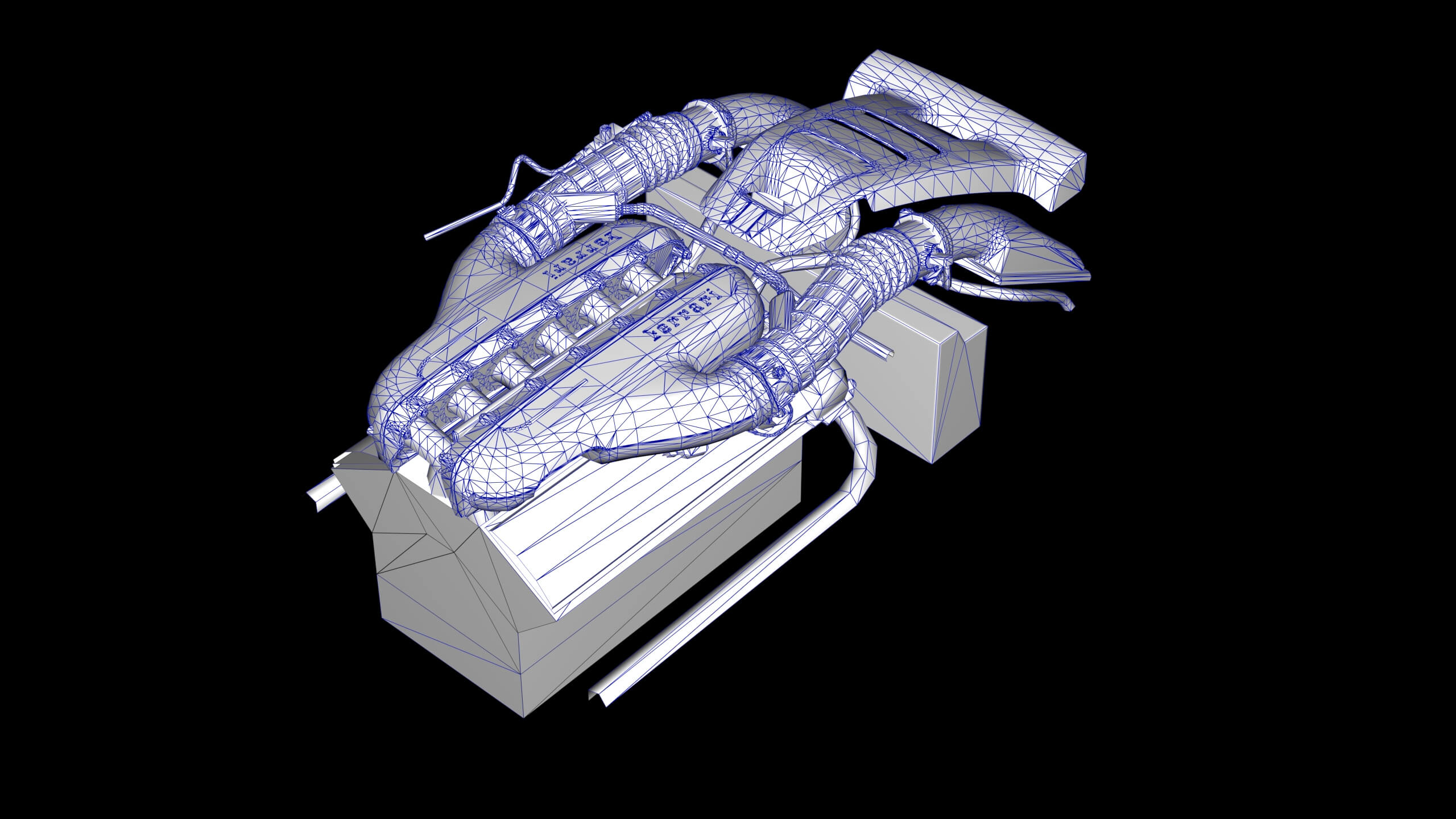 Ferrari V12 Naturally Aspirated Engine - 3D Model by impulse99
