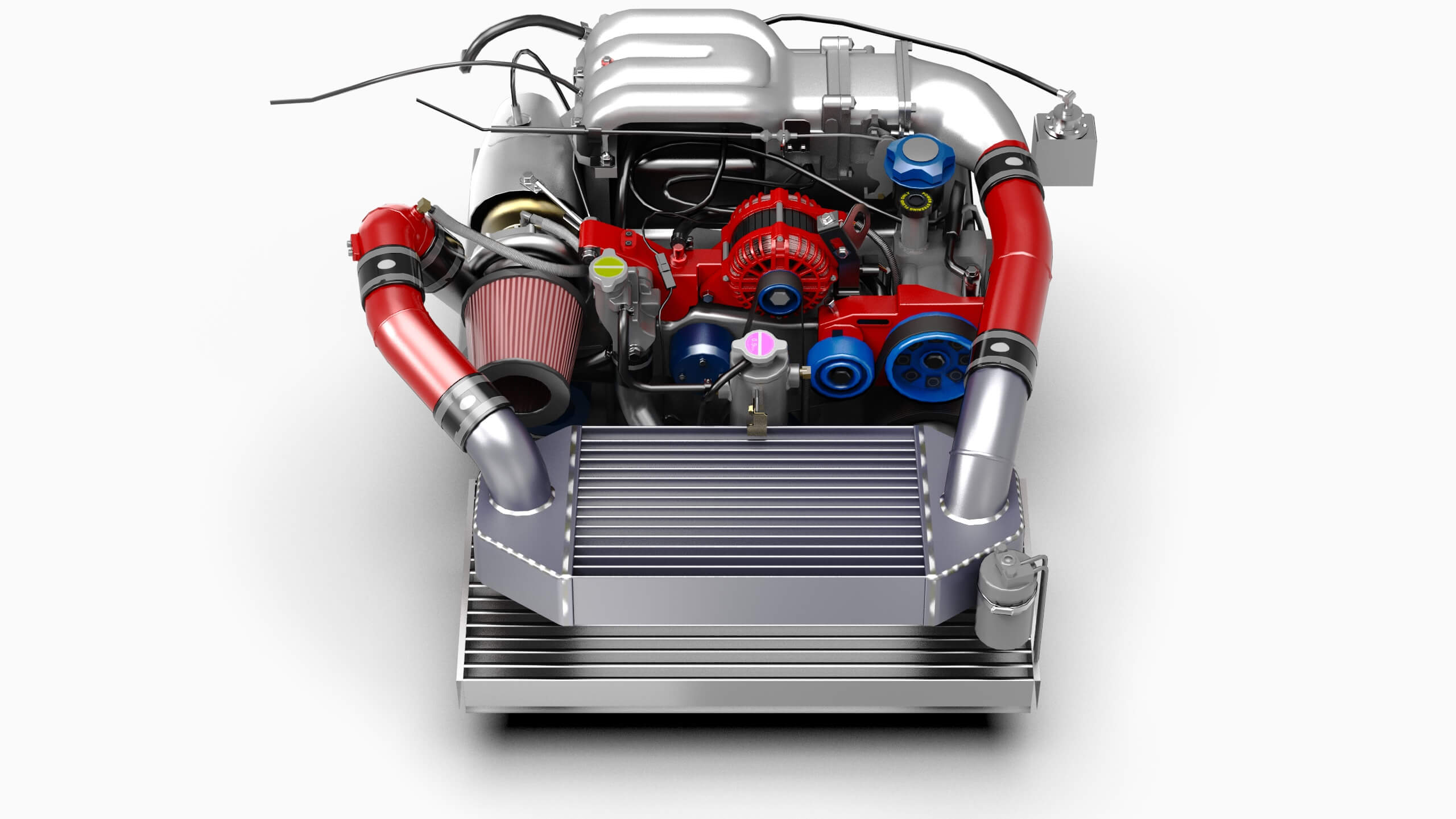 13B Turbo Rotary Engine - 3D Model by impulse99