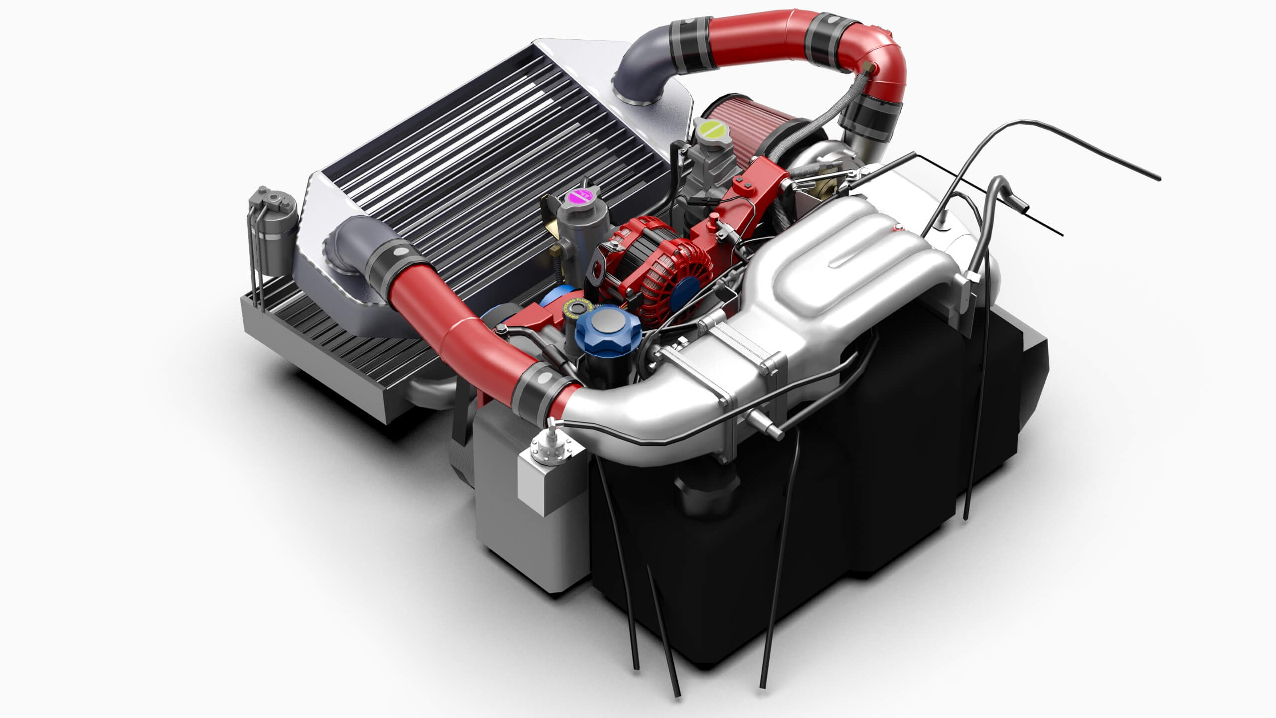 13B Turbo Rotary Engine - 3D Model by impulse99