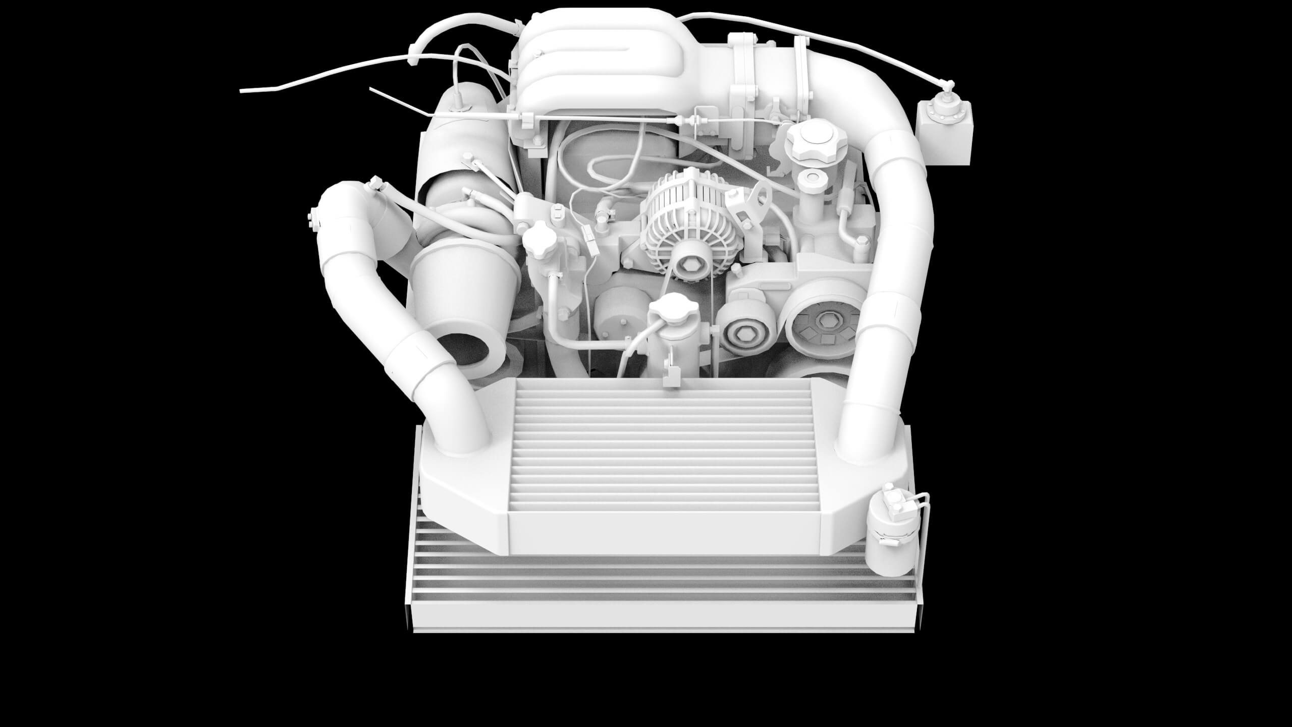 13B Turbo Rotary Engine - 3D Model by impulse99