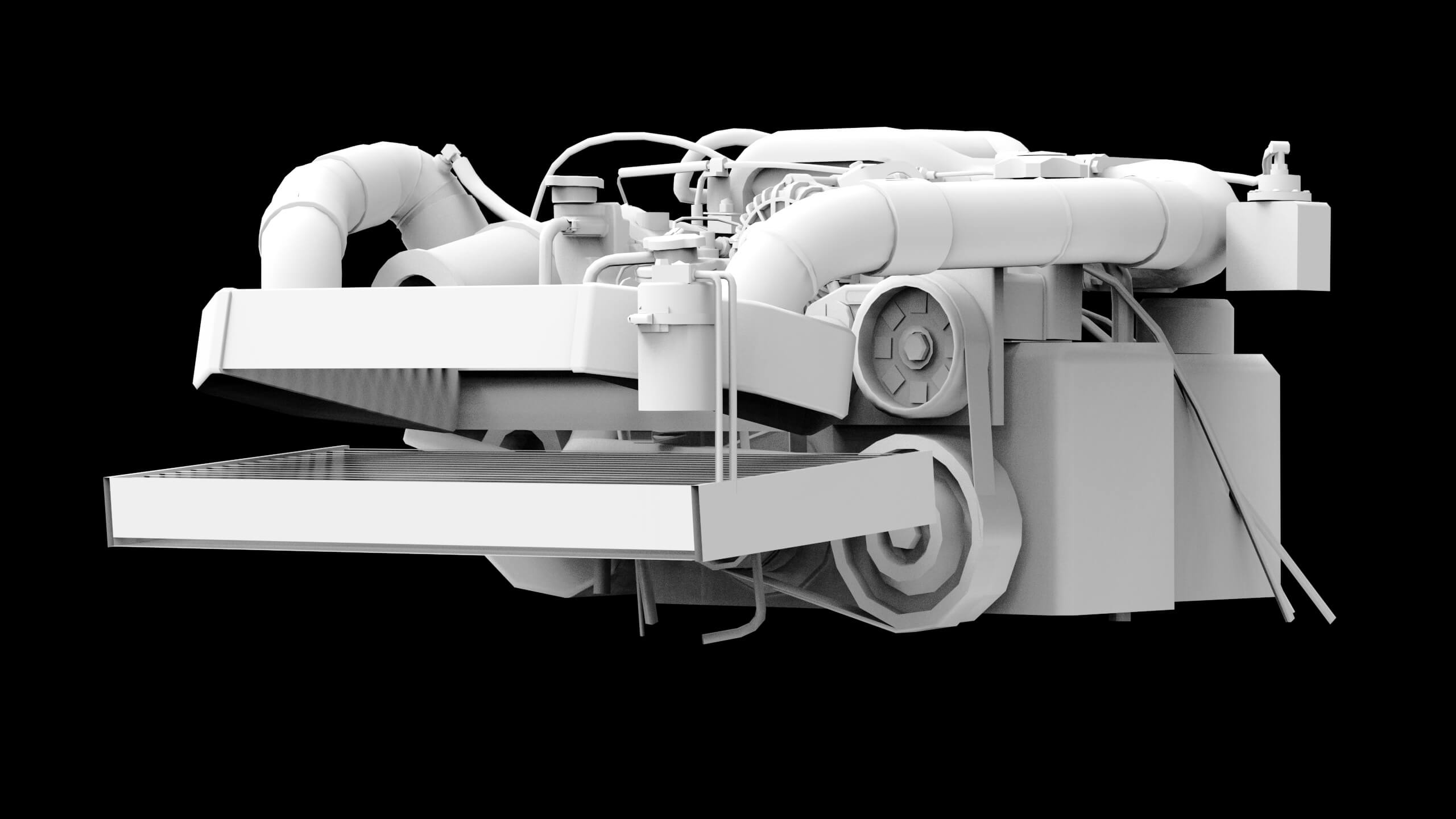 13B Turbo Rotary Engine - 3D Model by impulse99