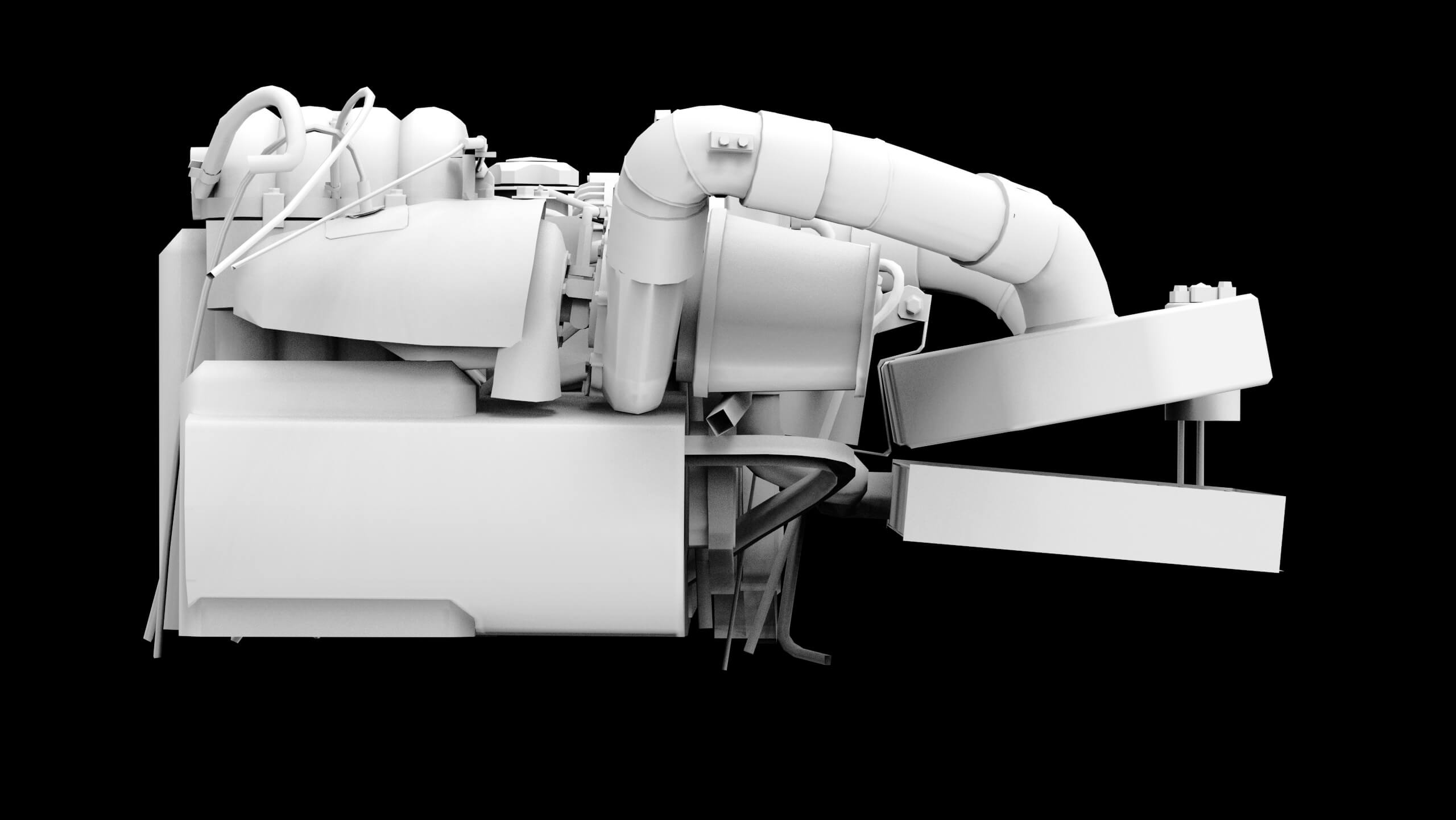 13B Turbo Rotary Engine - 3D Model by impulse99