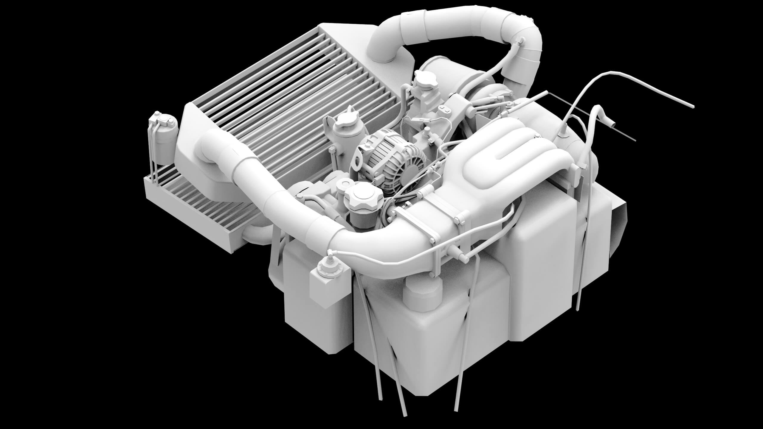 13B Turbo Rotary Engine - 3D Model by impulse99