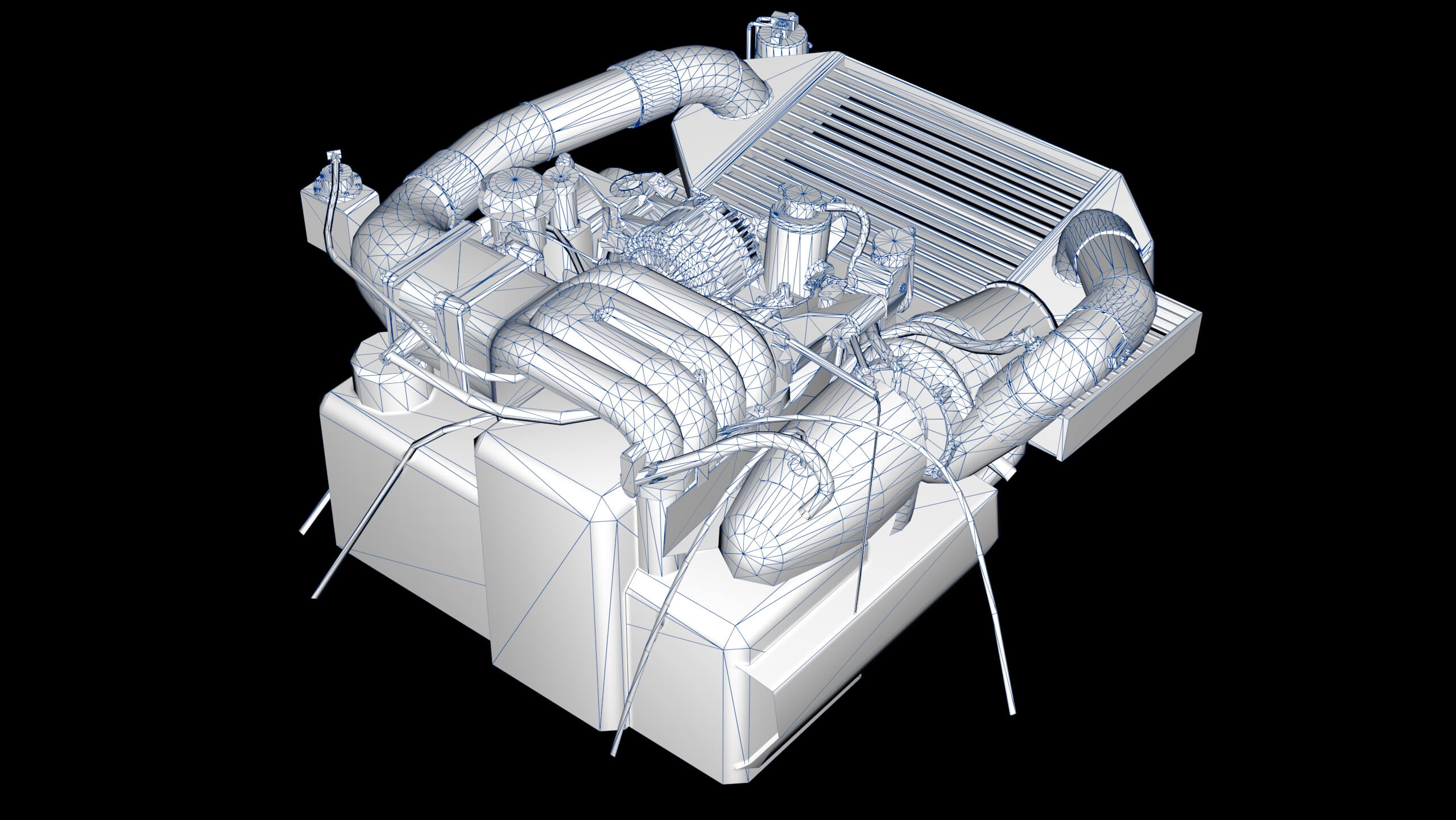 13B Turbo Rotary Engine - 3D Model by impulse99