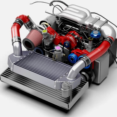 13B Turbo Rotary Engine - 3D Model by impulse99