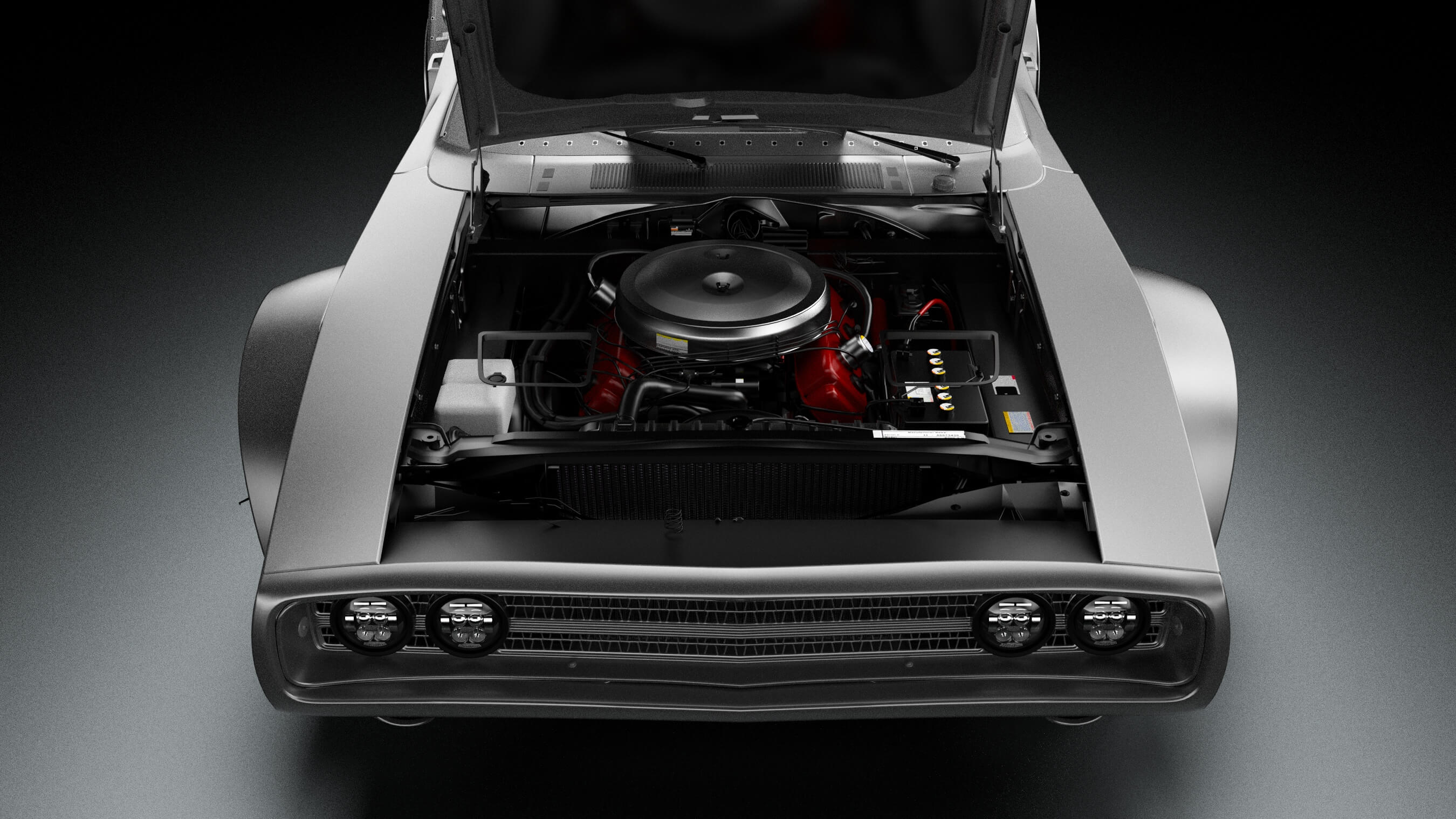 1968 Dodge Ice Charger R/T - 3D Model by impulse99