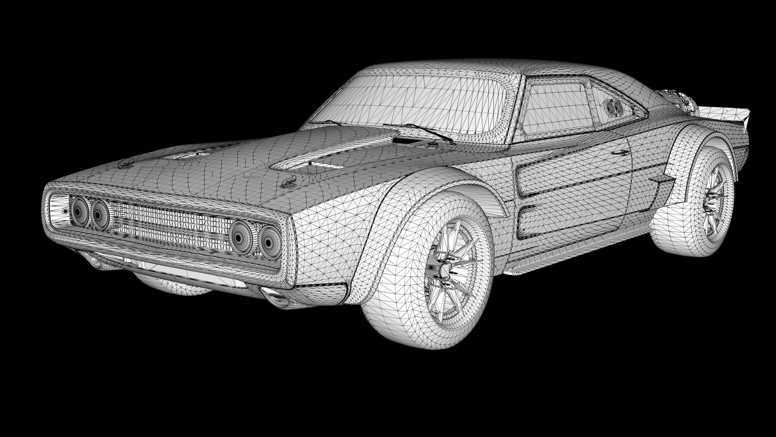 1968 Dodge Ice Charger R/T - 3D Model by impulse99