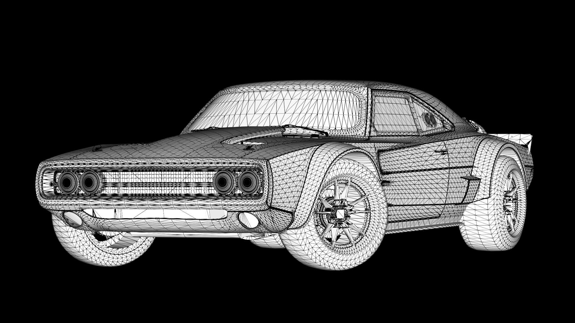 1968 Dodge Ice Charger R/T - 3D Model by impulse99