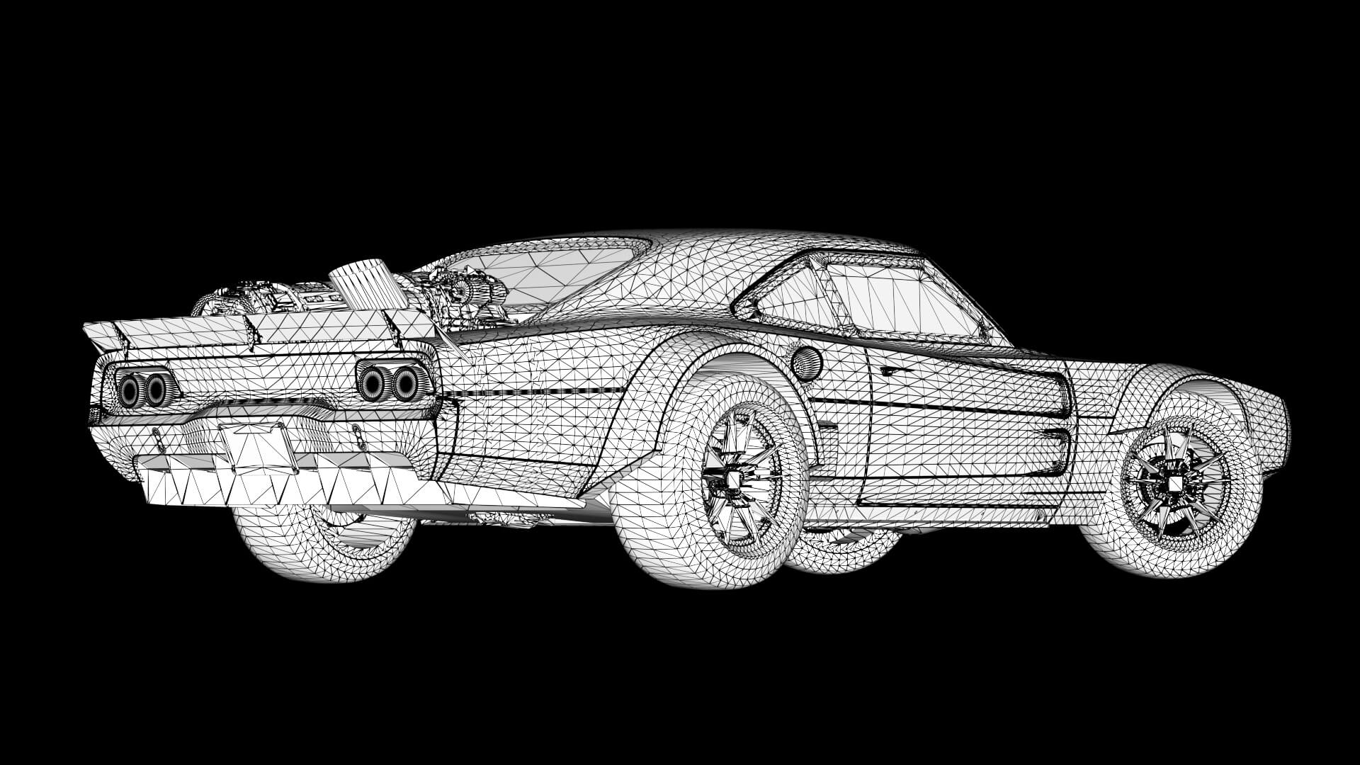 1968 Dodge Ice Charger R/T - 3D Model by impulse99