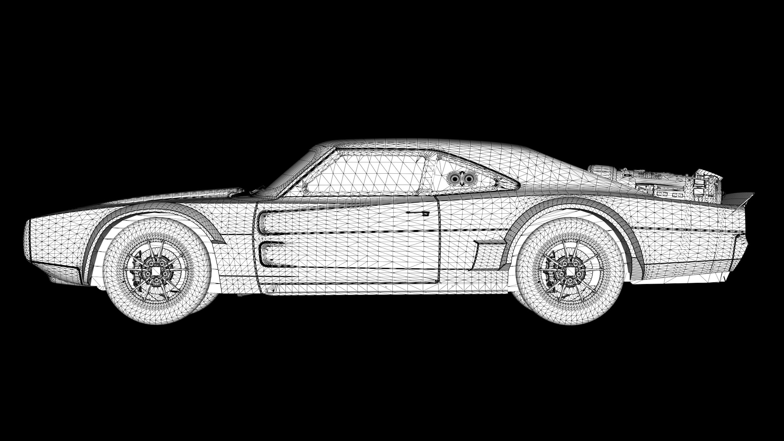 1968 Dodge Ice Charger R/T - 3D Model by impulse99