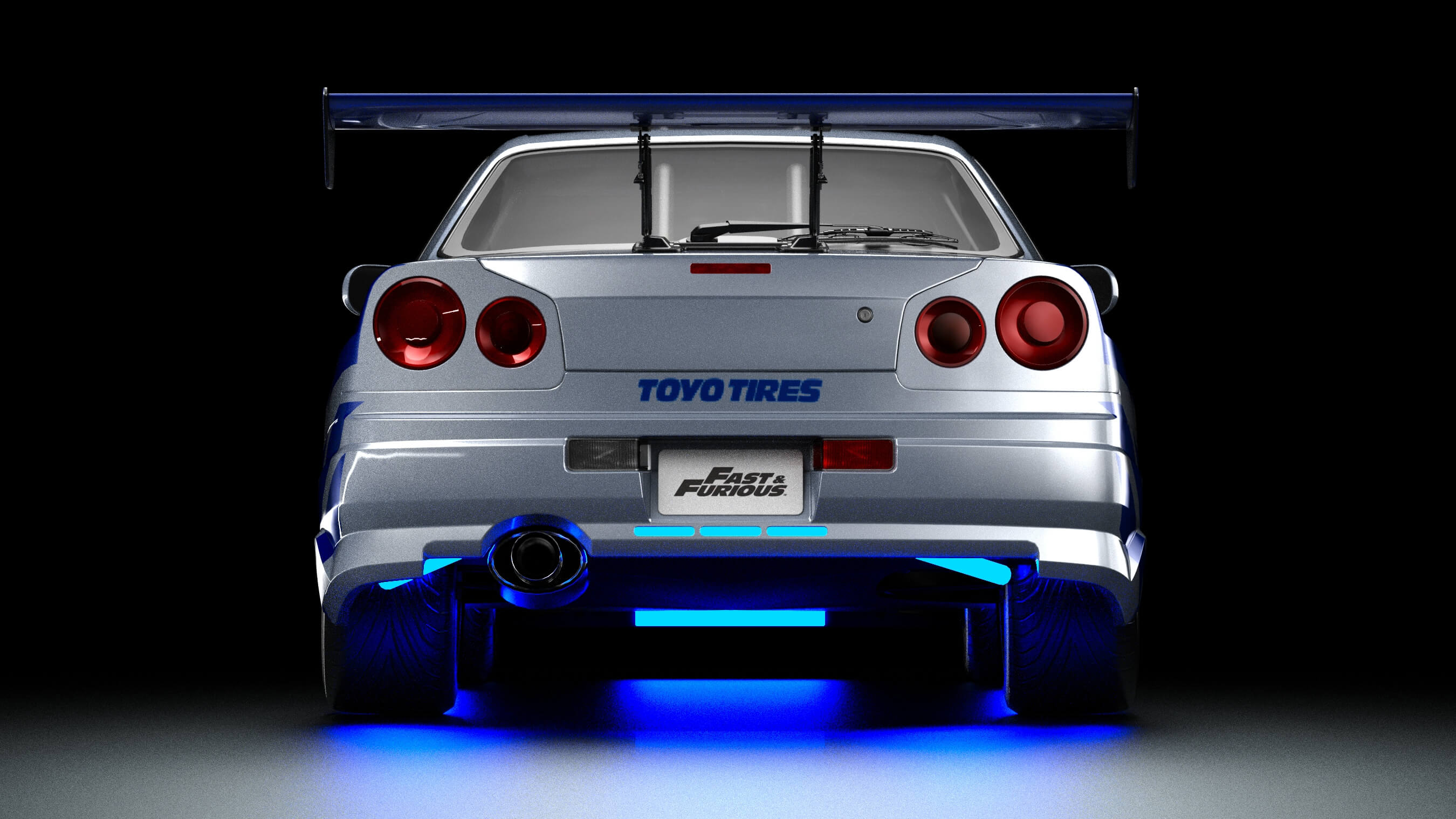 2 Fast 2 Furious R34 Nissan Skyline GT-R 3D Model by impulse99