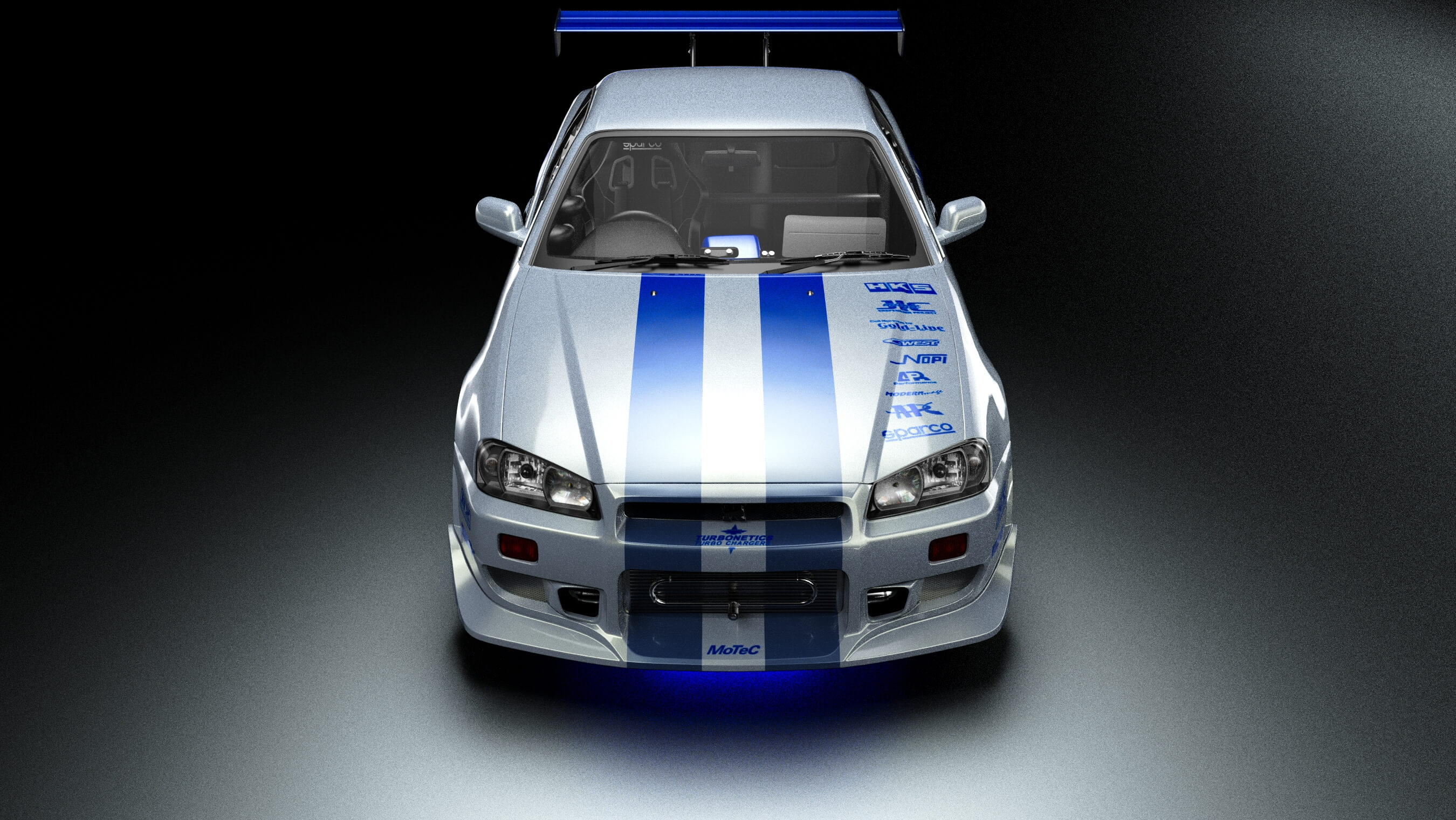 2 Fast 2 Furious R34 Nissan Skyline GT-R 3D Model by impulse99