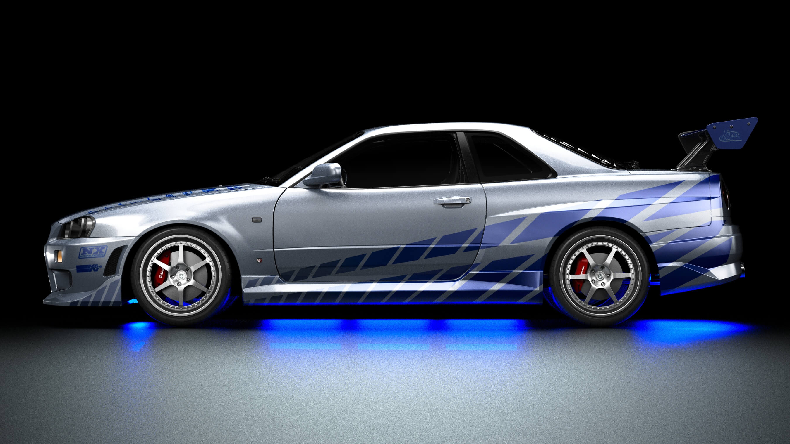 2 Fast 2 Furious R34 Nissan Skyline GT-R 3D Model by impulse99
