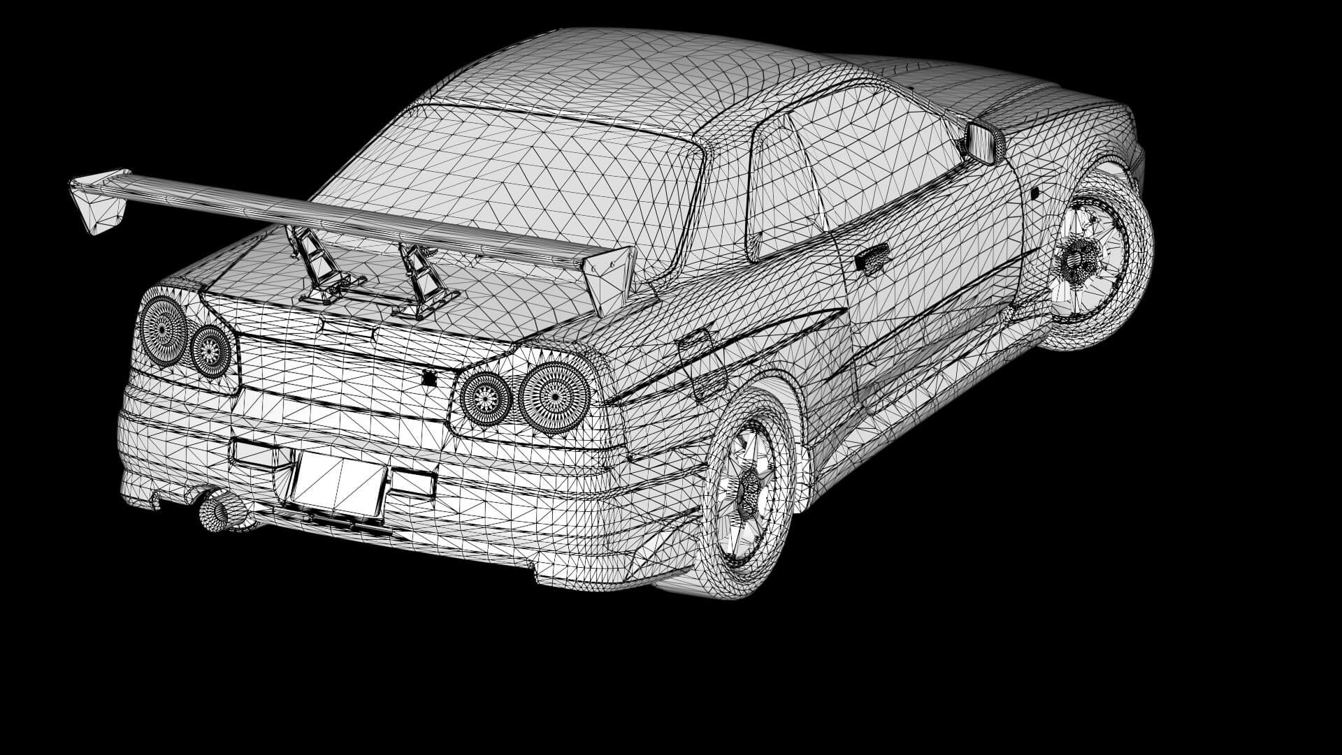2 Fast 2 Furious R34 Nissan Skyline GT-R 3D Model by impulse99