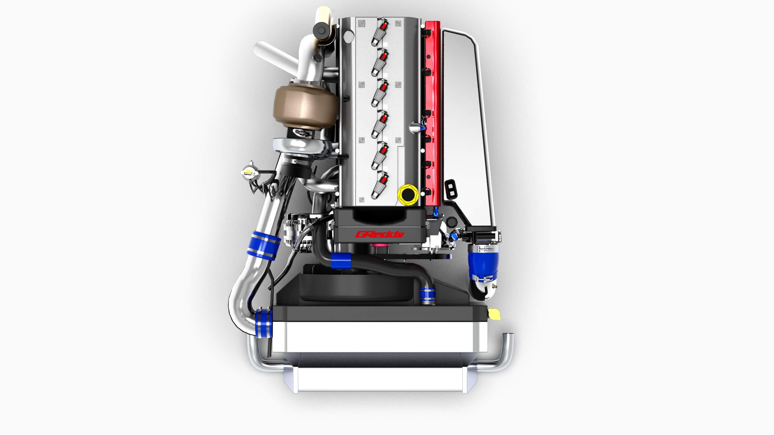 1JZ GTE Turbo Straight 6 Engine - 3D Model by impulse99