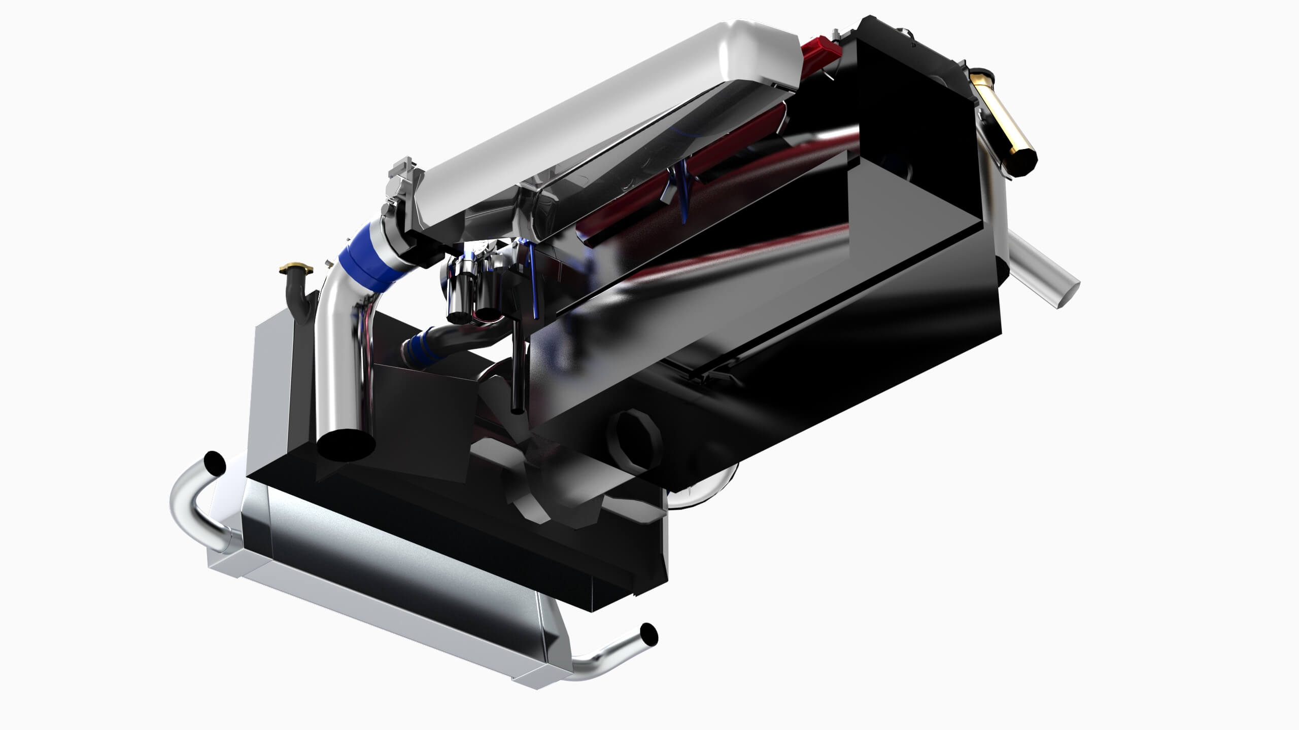 1JZ GTE Turbo Straight 6 Engine - 3D Model by impulse99