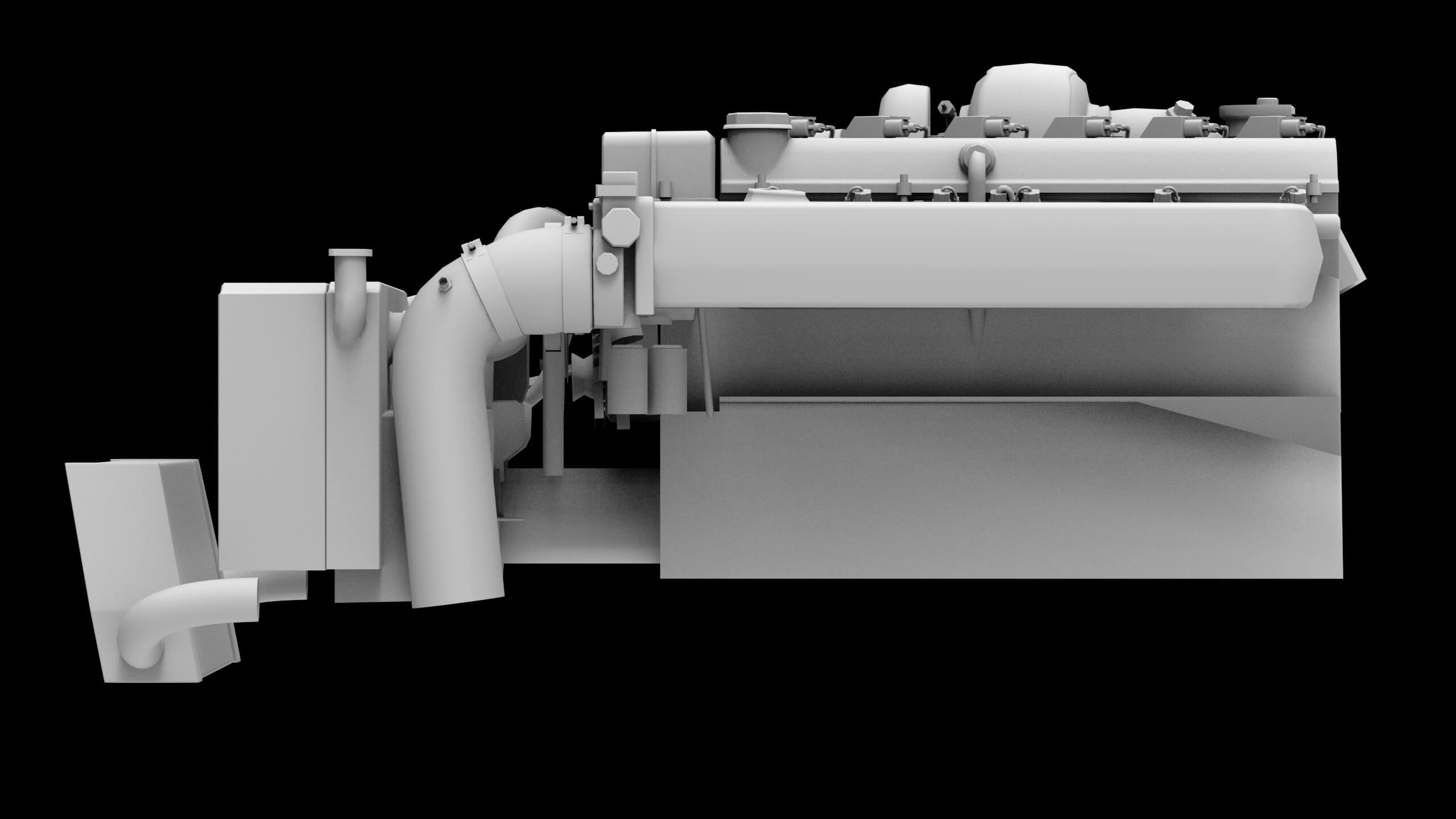 1JZ GTE Turbo Straight 6 Engine - 3D Model by impulse99