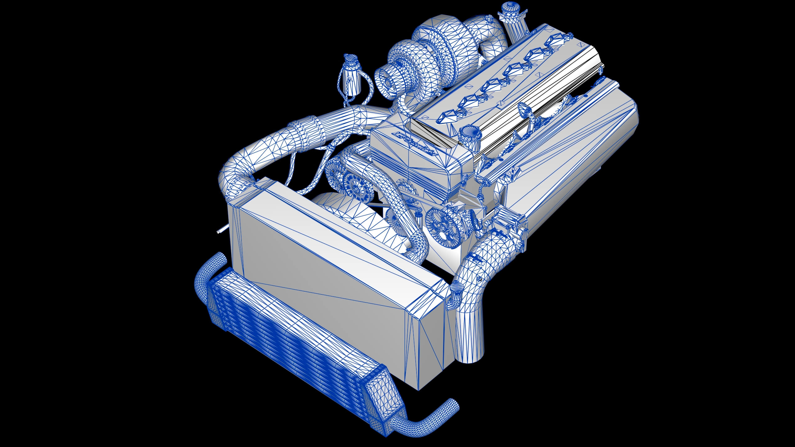 1JZ GTE Turbo Straight 6 Engine - 3D Model by impulse99