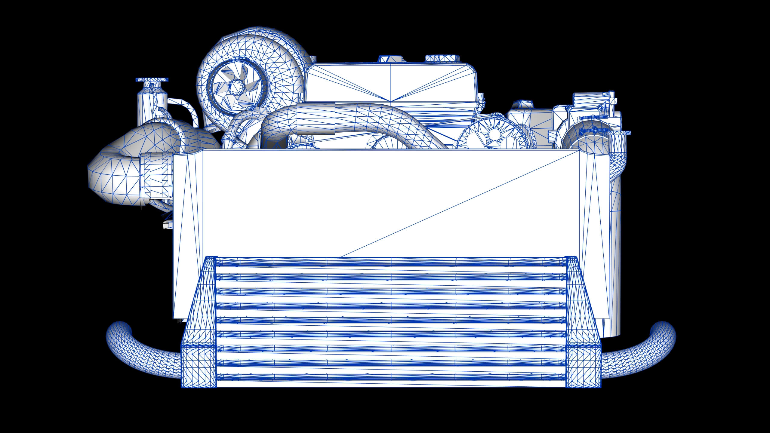 1JZ GTE Turbo Straight 6 Engine - 3D Model by impulse99