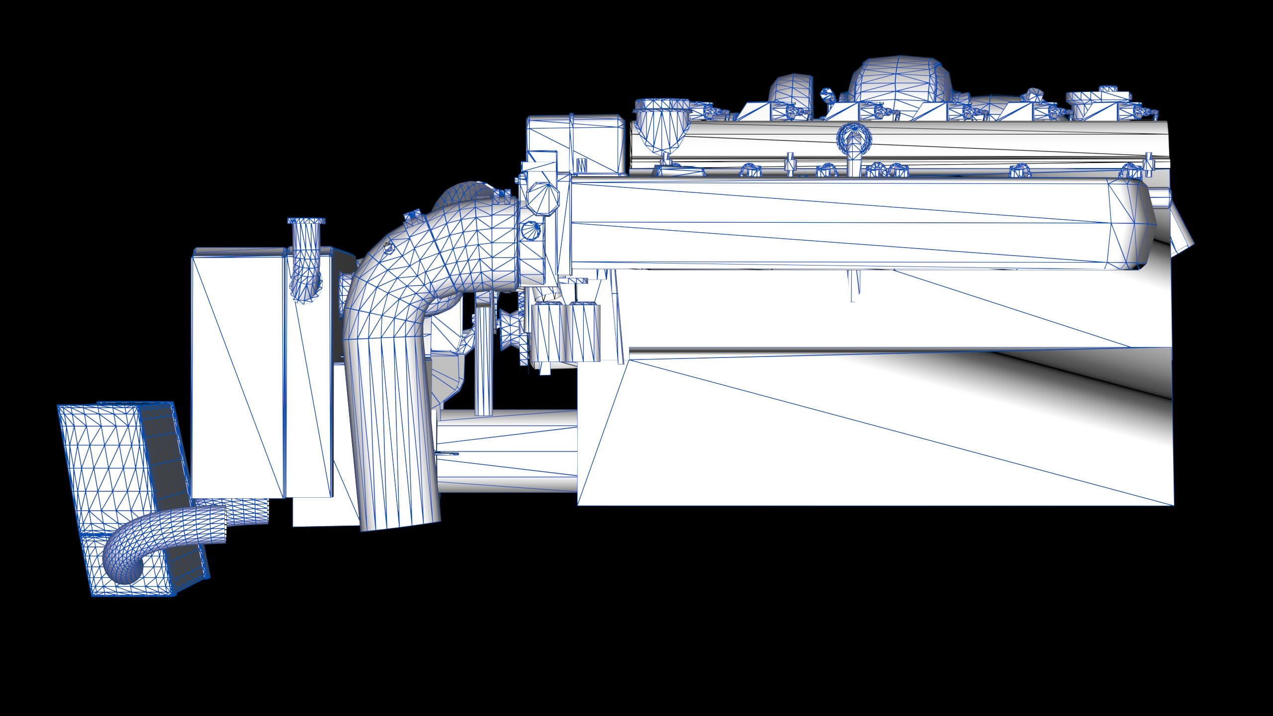 1JZ GTE Turbo Straight 6 Engine - 3D Model by impulse99