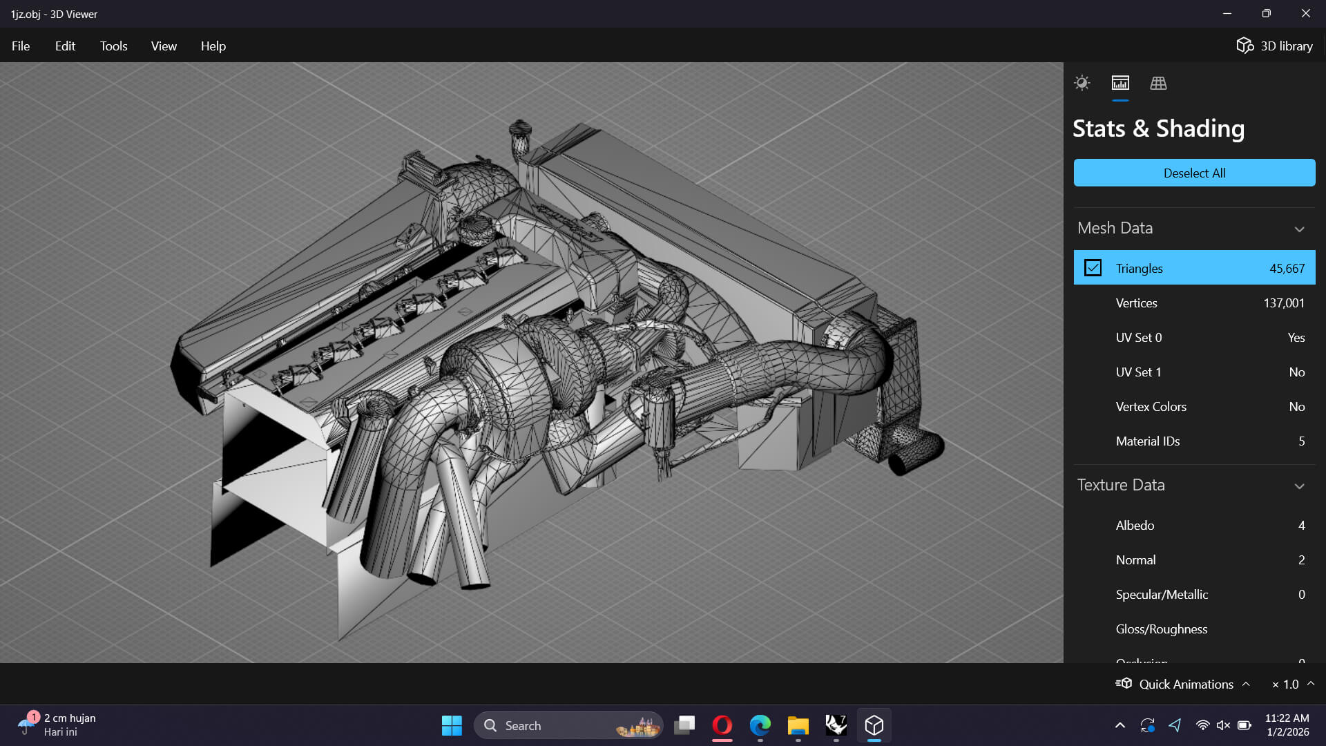 1JZ GTE Turbo Straight 6 Engine - 3D Model by impulse99