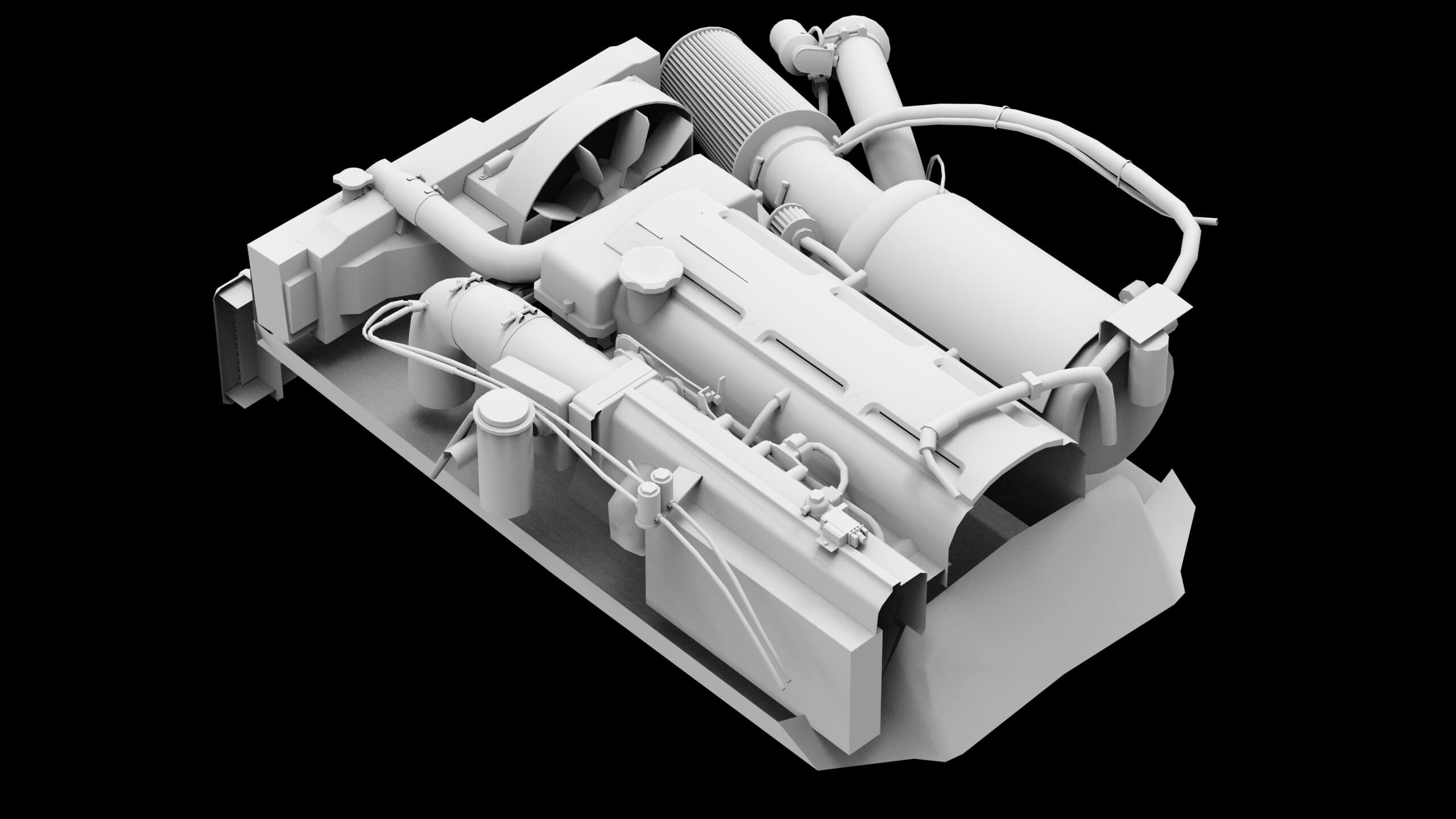 2JZ GTE VVTi Turbo Straight 6 Engine - 3D Model by impulse99