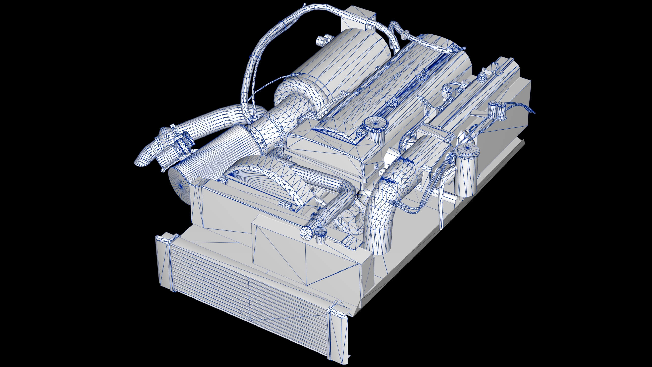 2JZ GTE VVTi Turbo Straight 6 Engine - 3D Model by impulse99